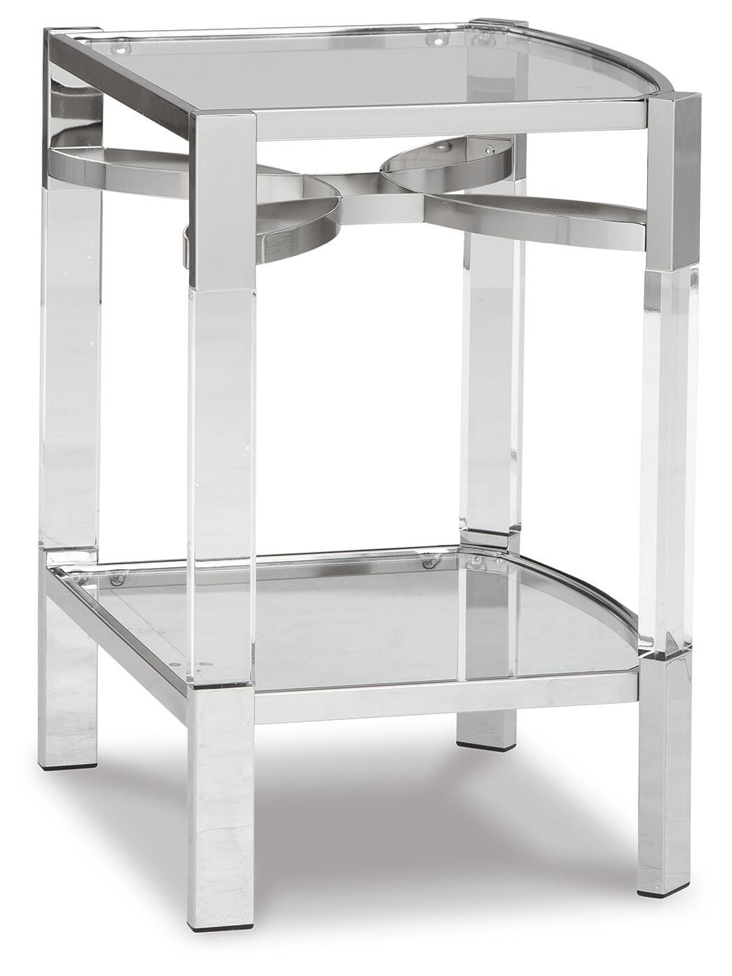 Click here for Chaseton Accent Table  Clear/Silver Finish prices