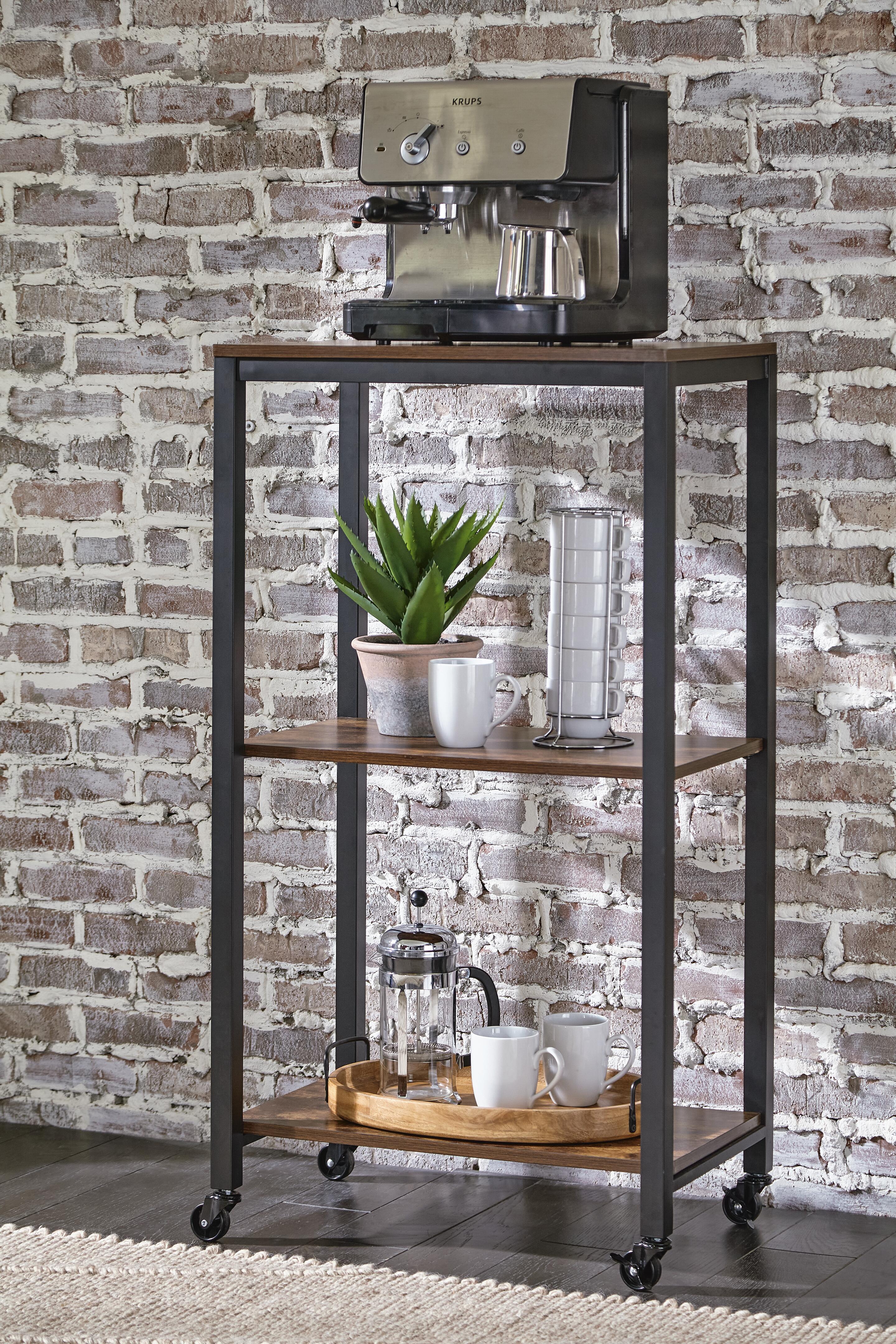 Click here for Bevinfield Bar Cart with Casters  Brown/Black prices