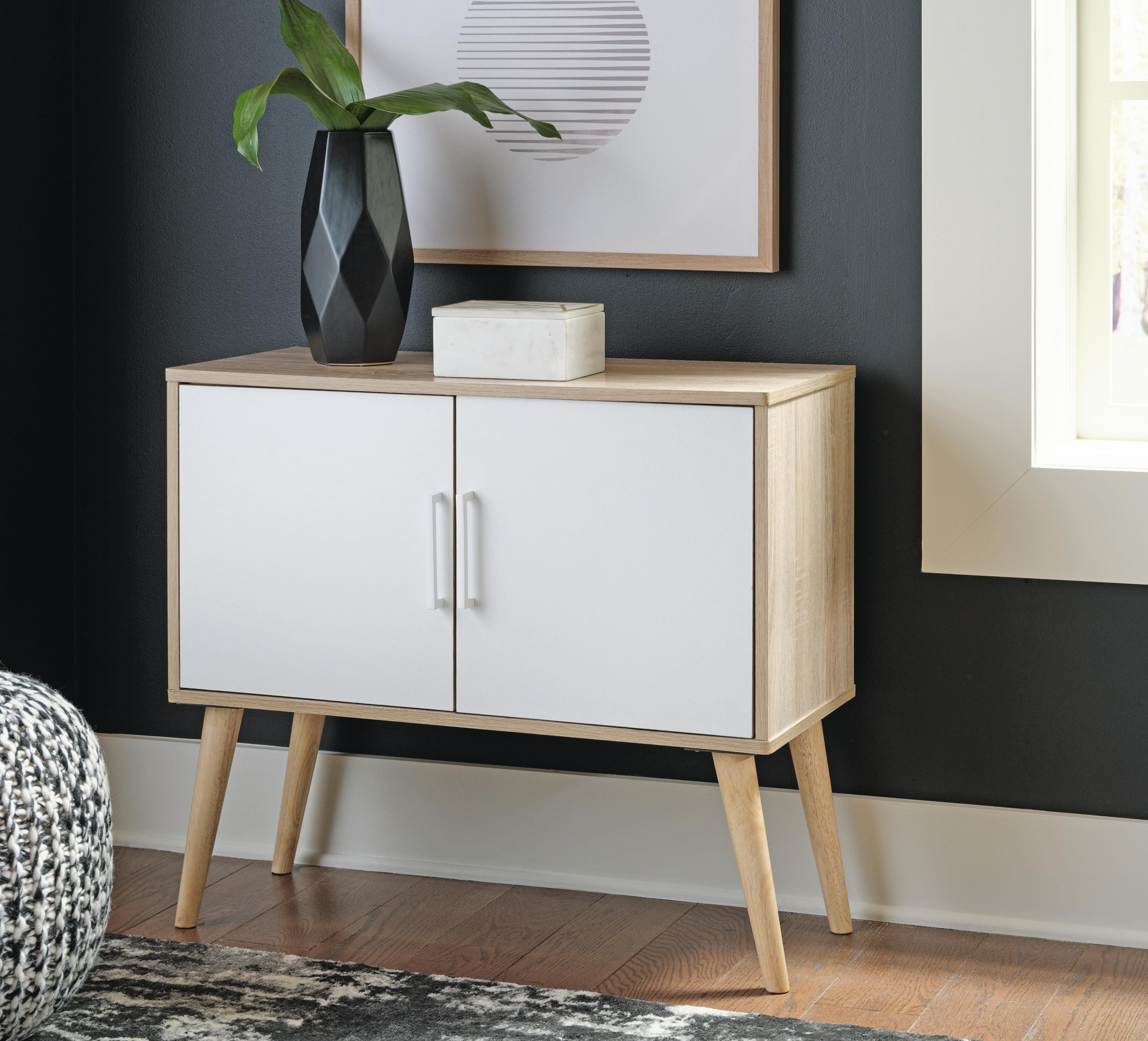 Click here for Orinfield 2 Door Accent Cabinet  Natural/White prices