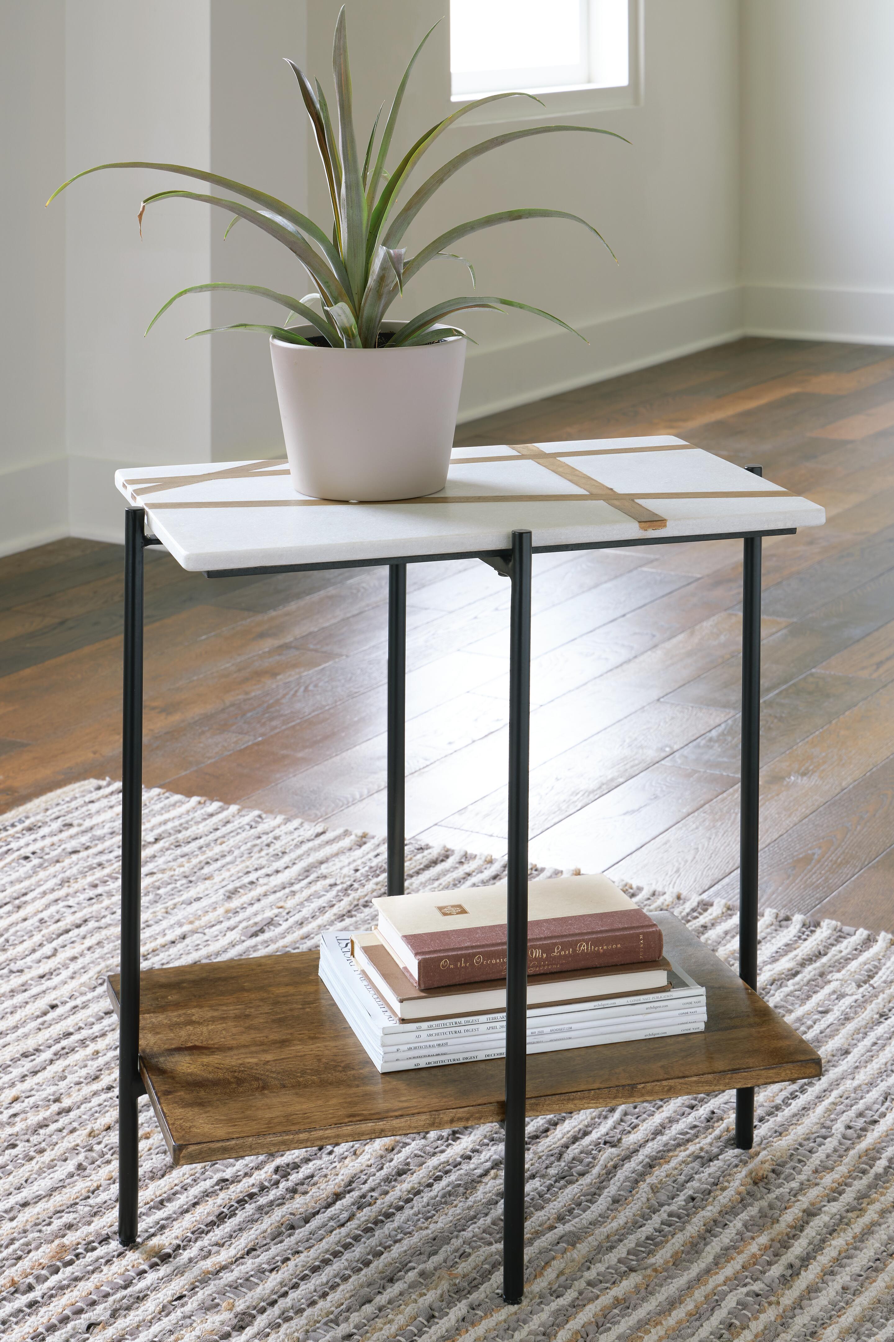 Click here for Braxmore Accent Table  White/Light Brown prices