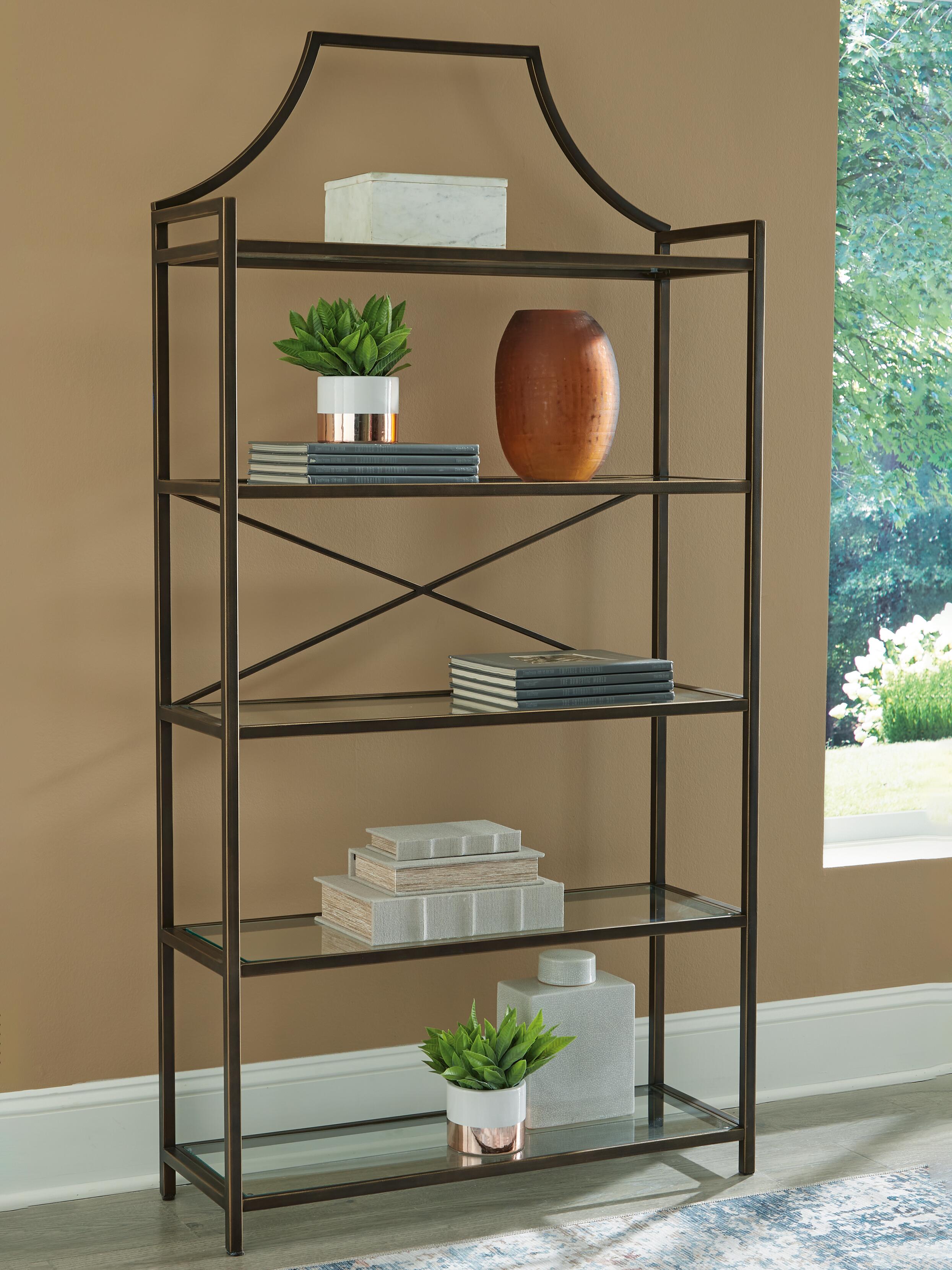 Click here for Bernonly 72 Bookcase  Antique Bronze Finish prices