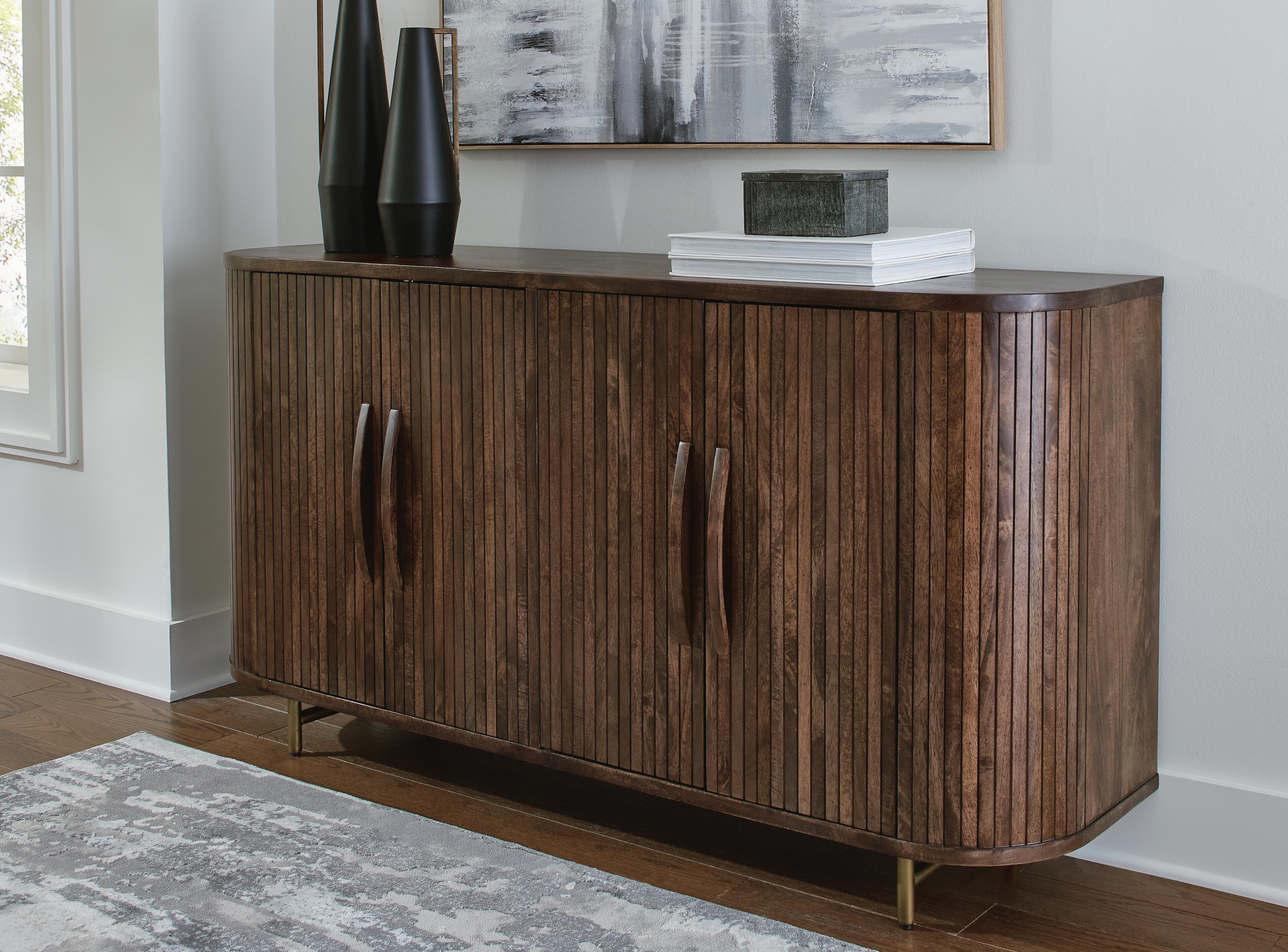 Click here for Amickly Accent Cabinet  Dark Brown prices