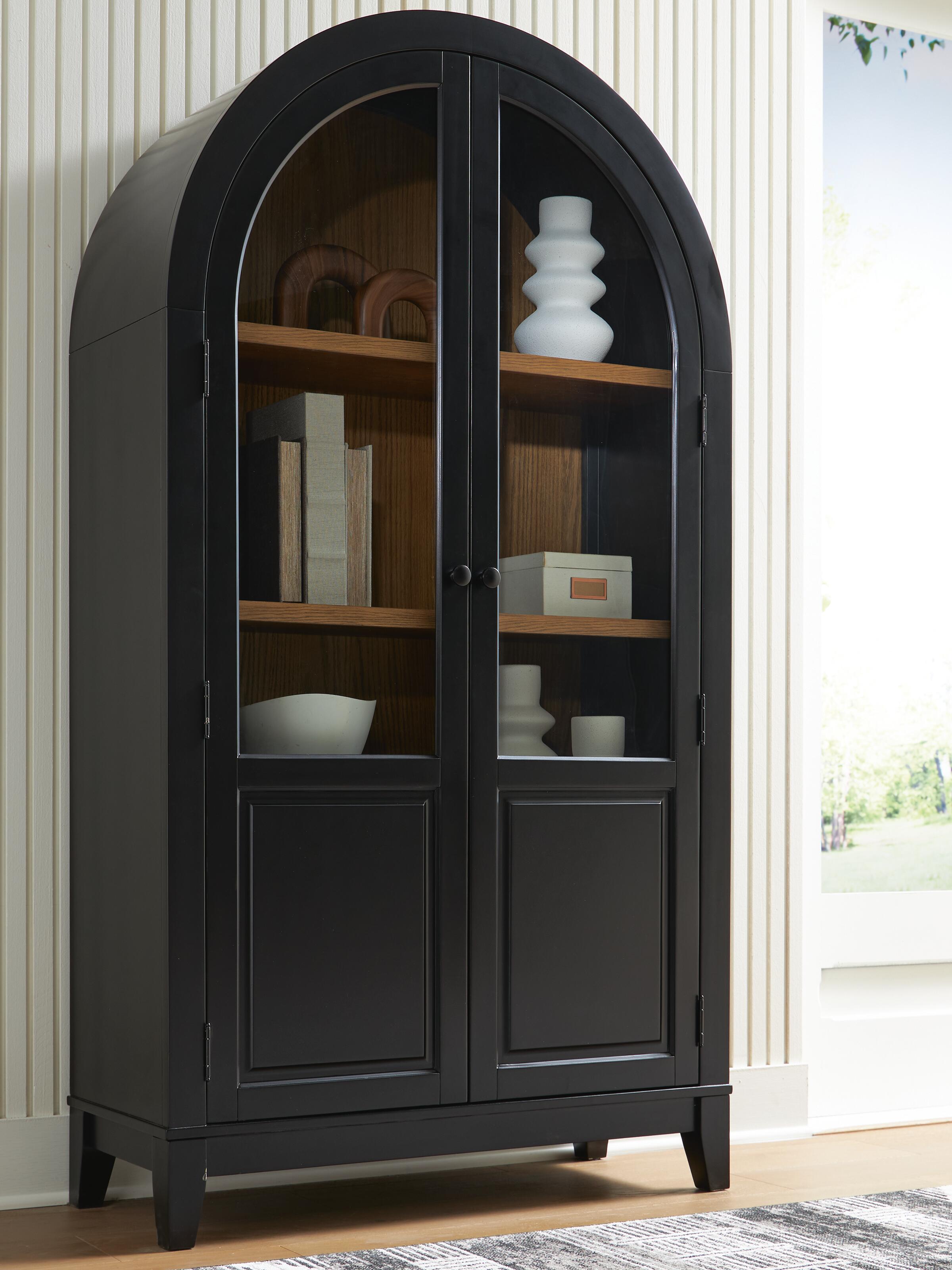 Click here for Dagandale Accent Cabinet  Black/Natural prices