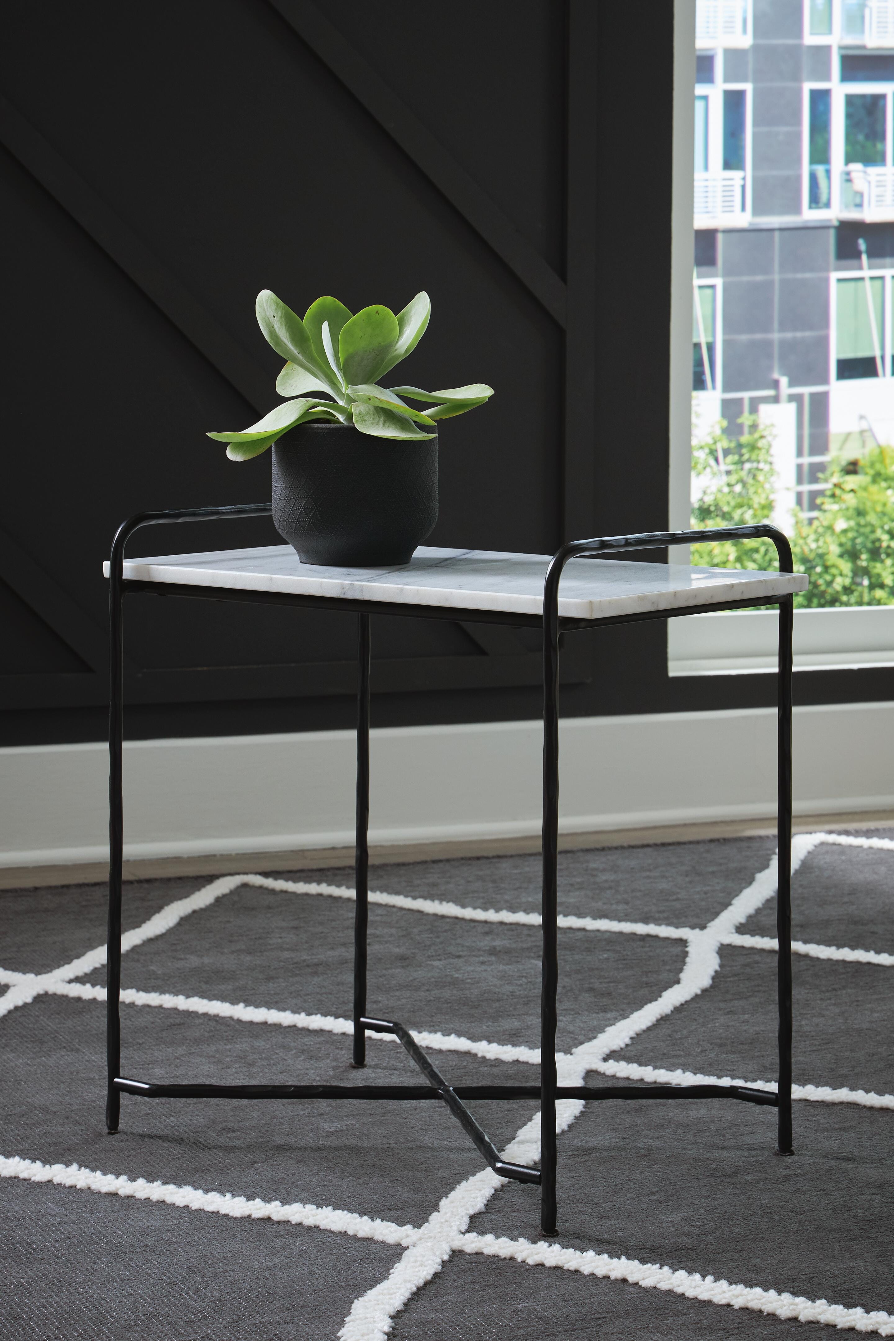 Click here for Ashber Accent Table  White/Black prices