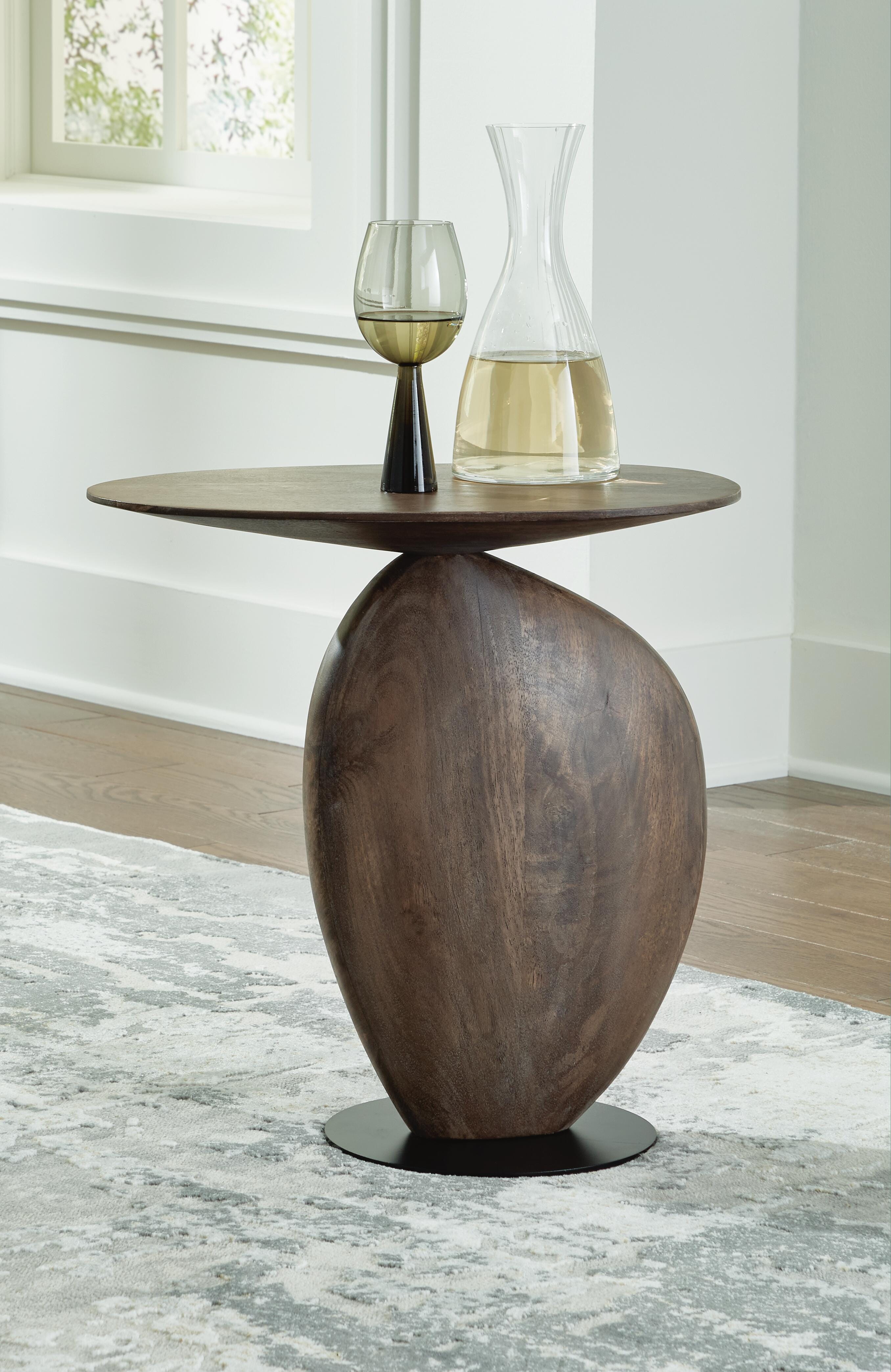 Click here for Cormmet Accent Table  Brown/Black prices
