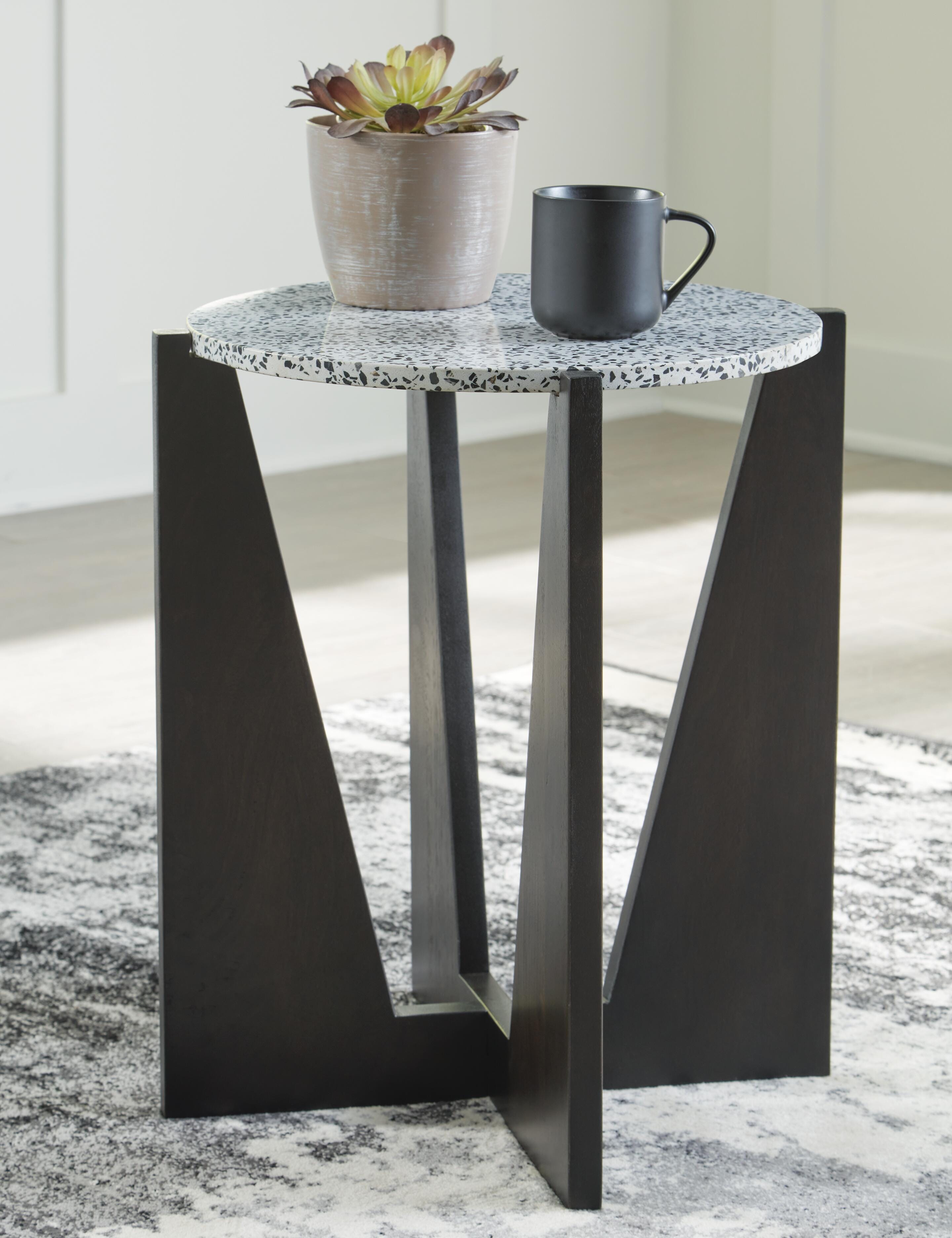 Click here for Tellrich Accent Table  Black/White prices