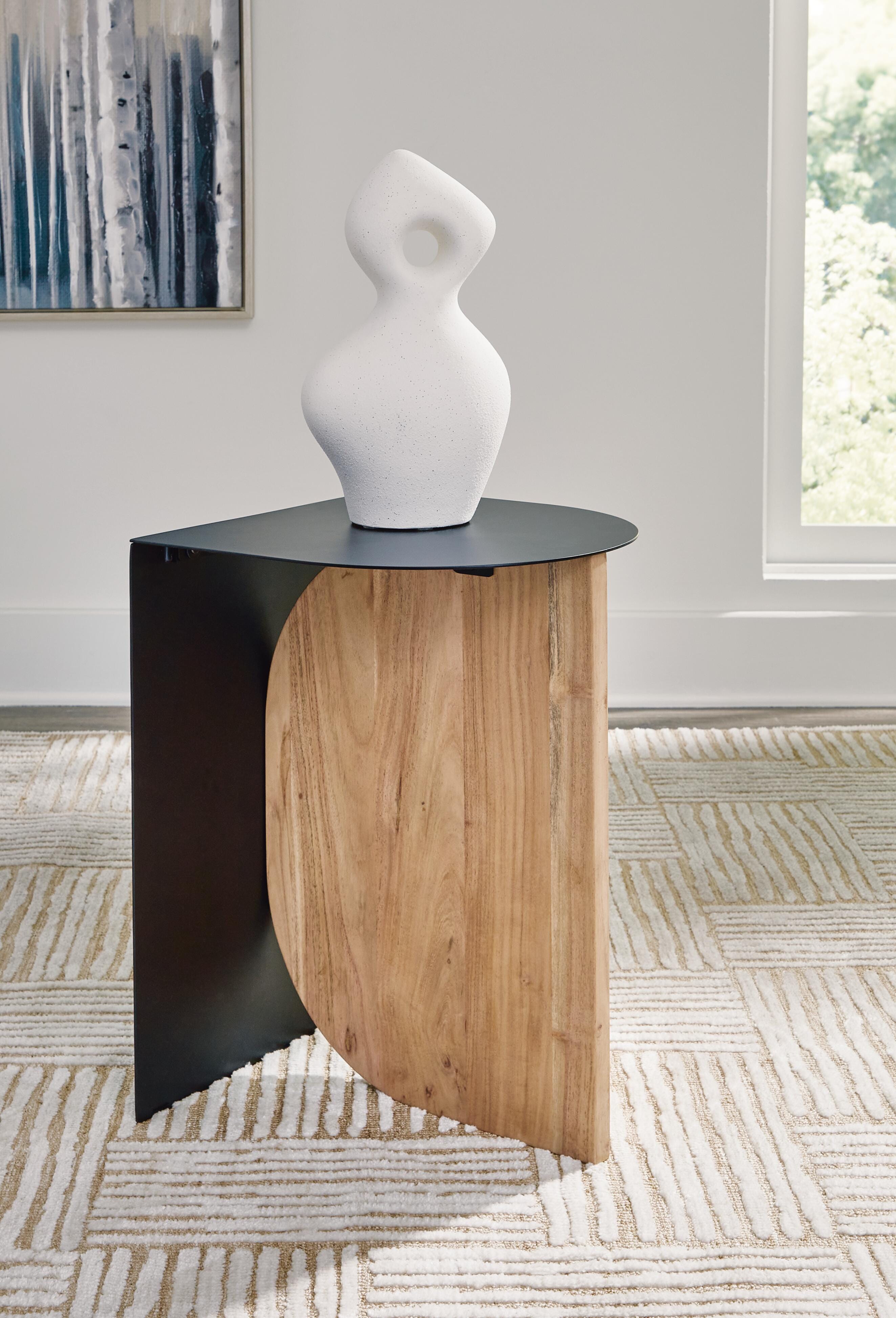 Click here for Ladgate Accent Table  Black/Natural prices