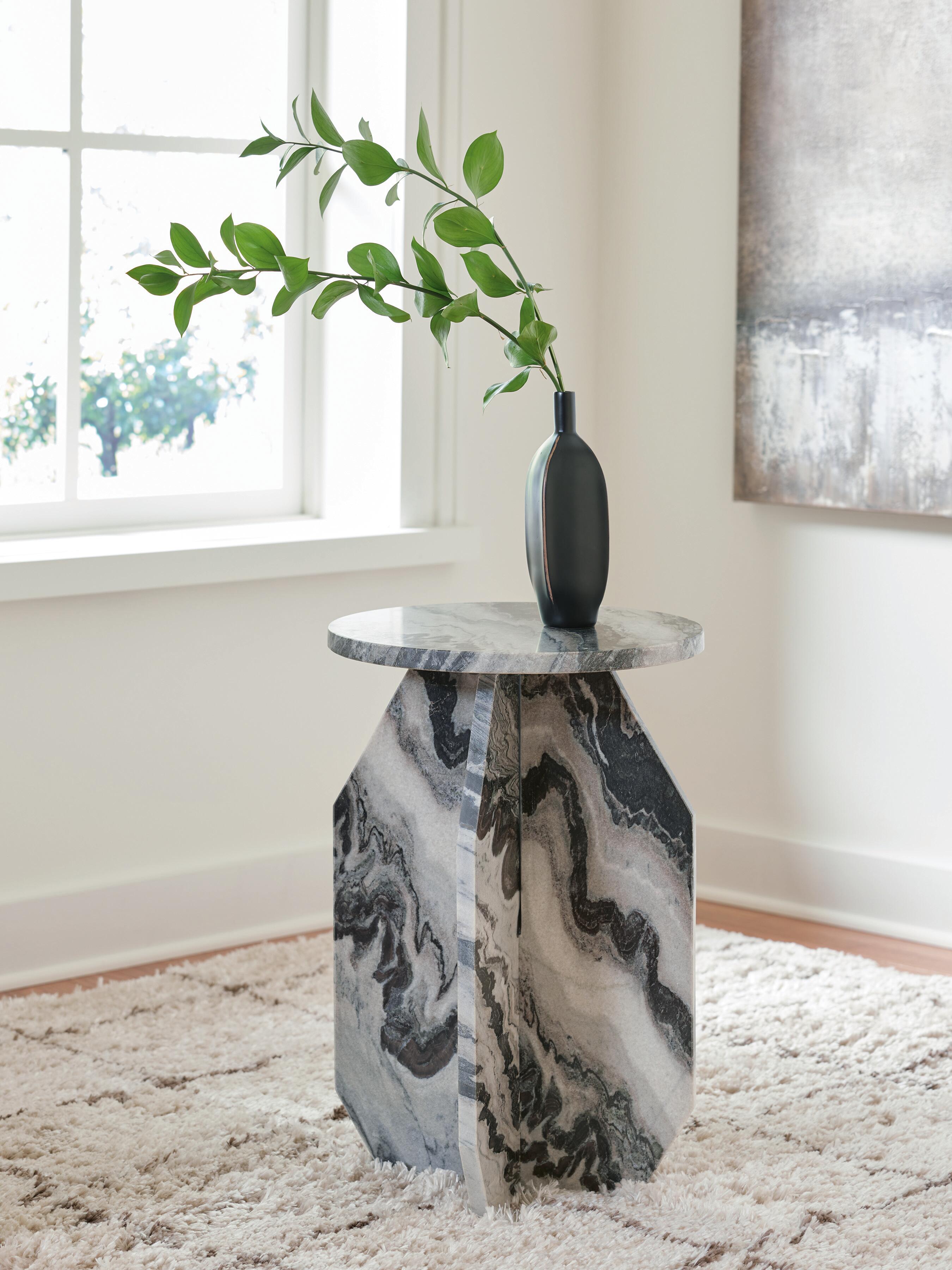 Click here for Wrenlane Accent Table  Black/White/Taupe prices