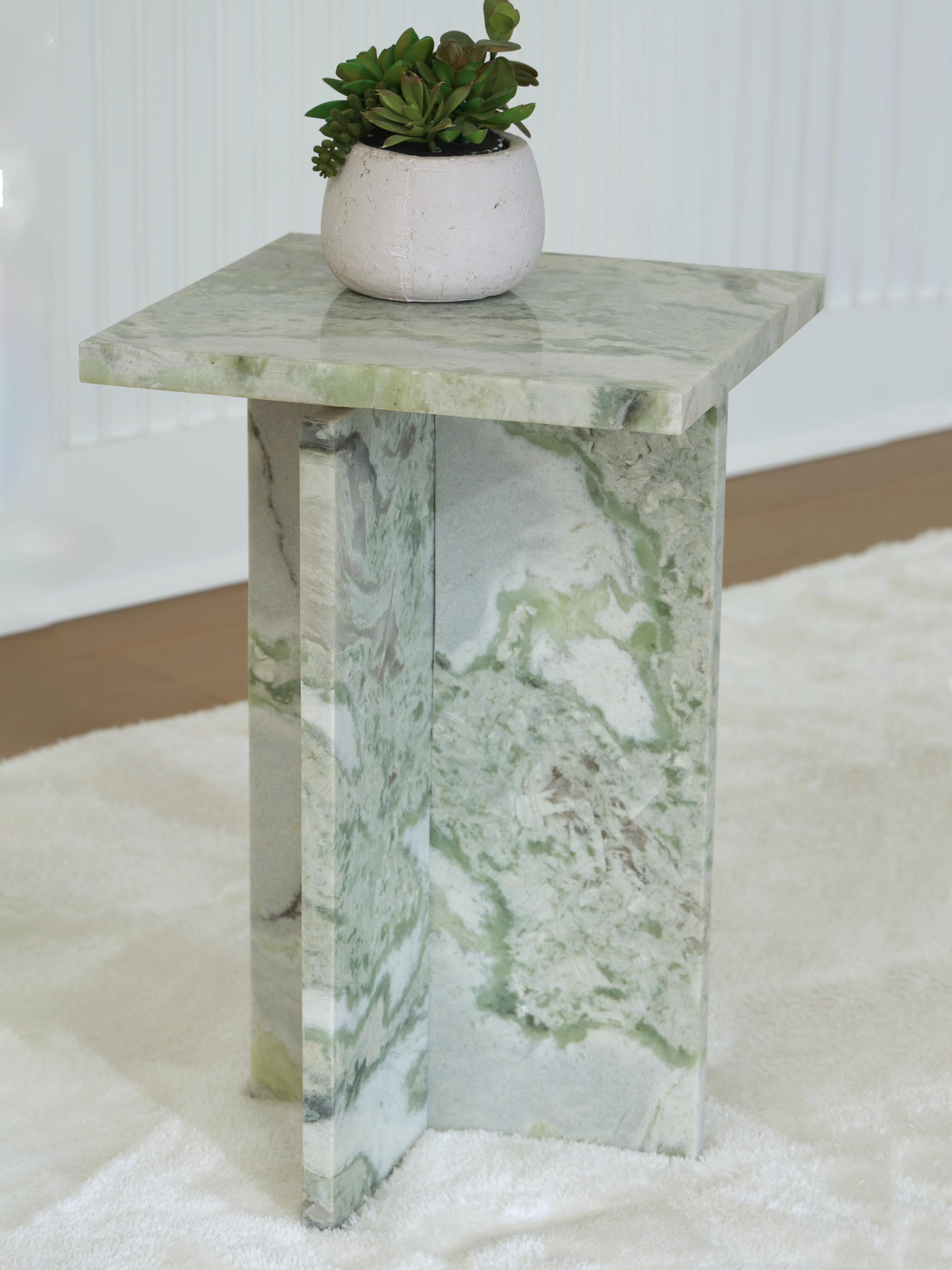 Click here for Deaconwell Accent Table  White/Green prices