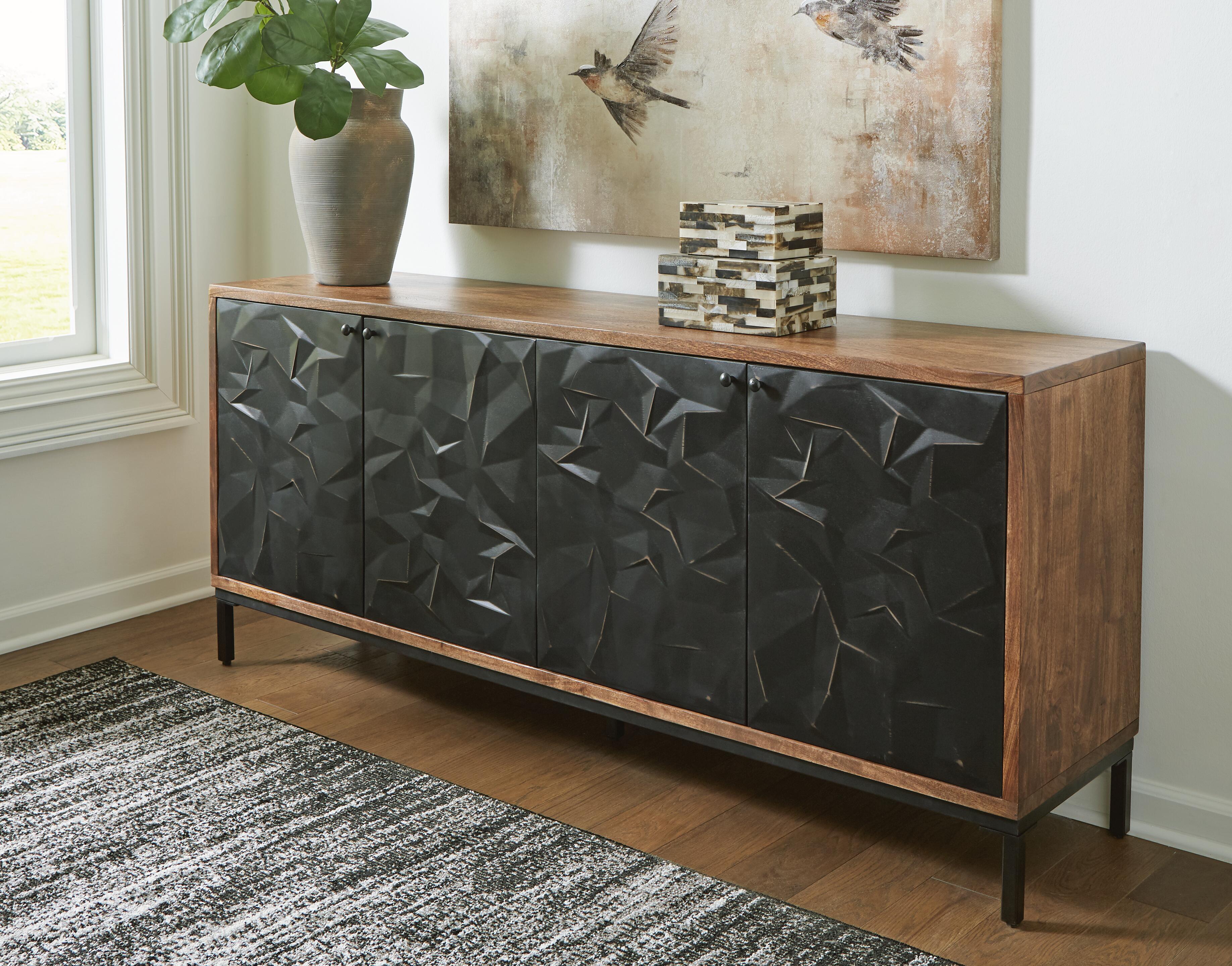 Click here for Dorannby Accent Cabinet  Black/Brown prices