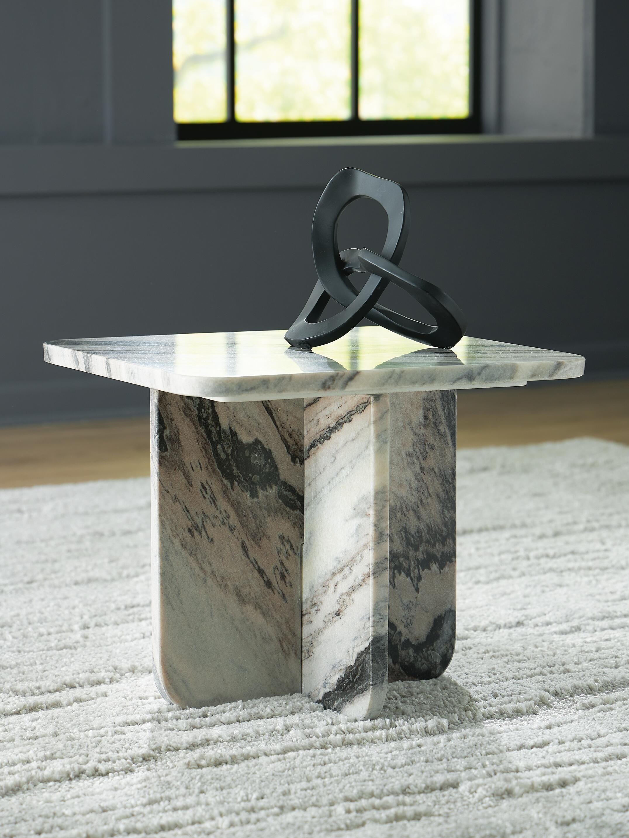 Click here for Baretton Small Accent Coffee Table  Black/White/Ta... prices