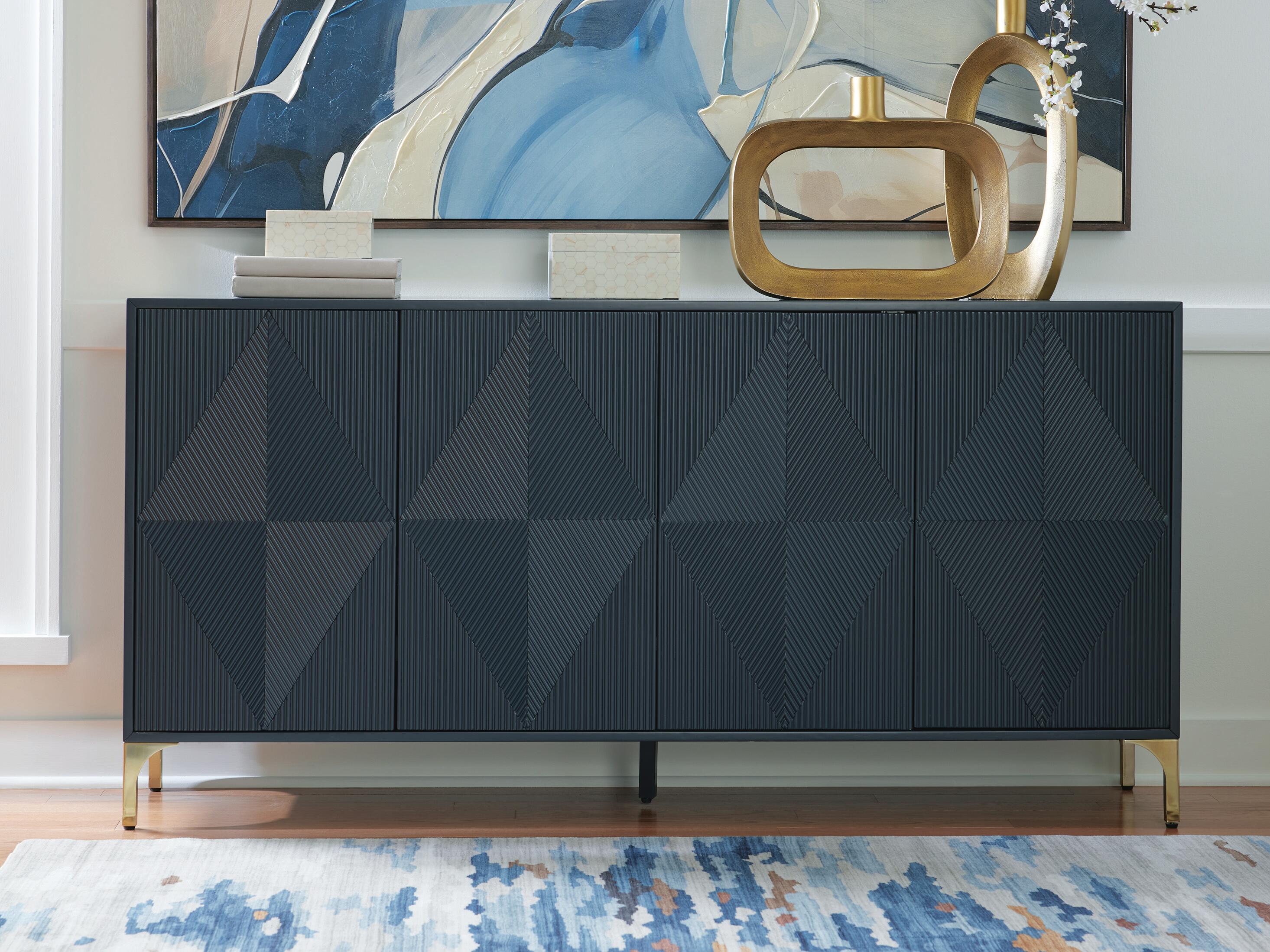 Click here for Loirwick Accent Cabinet  Dark Blue prices