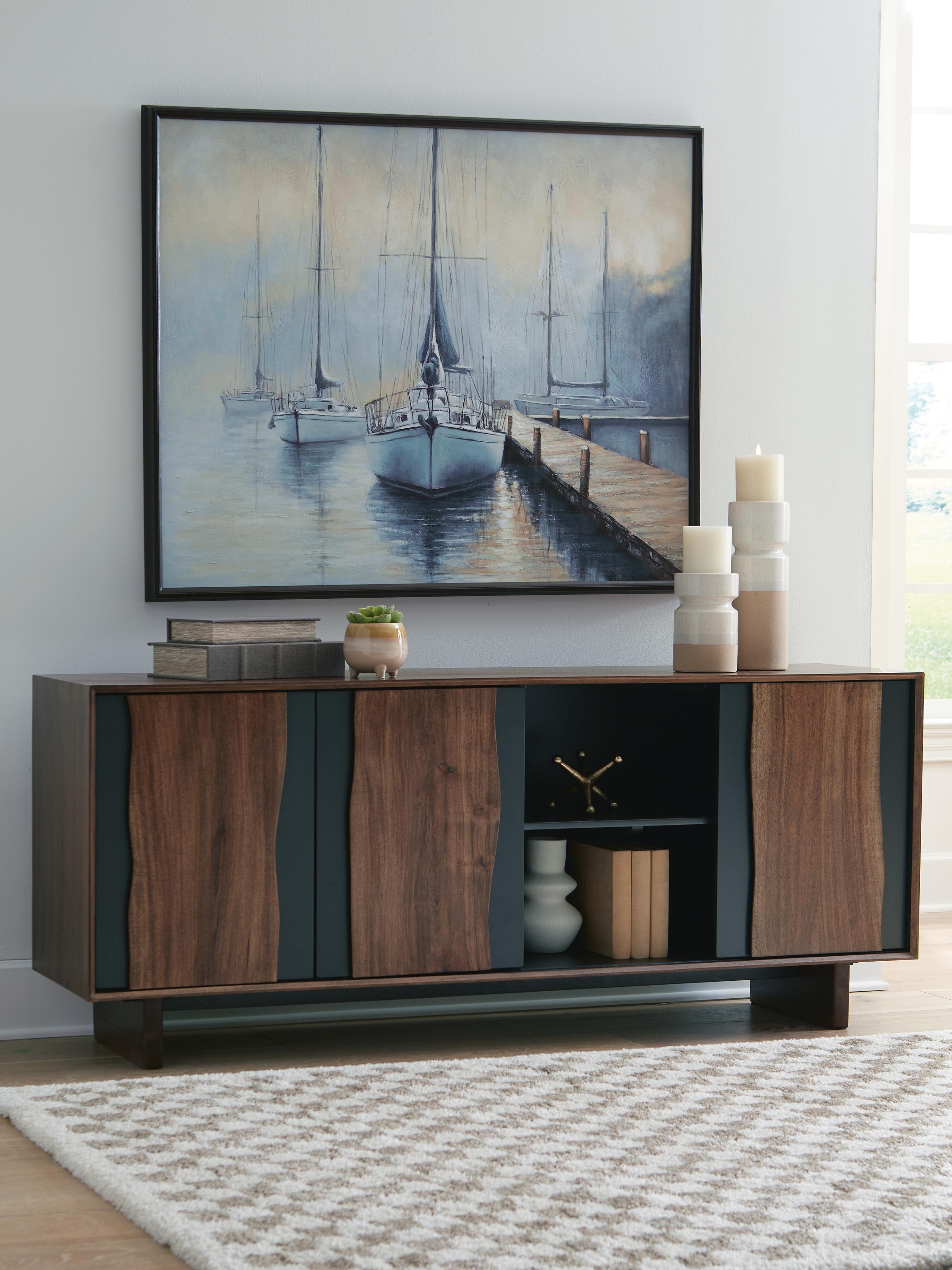 Click here for Welby Accent Cabinet  Brown/Charcoal prices