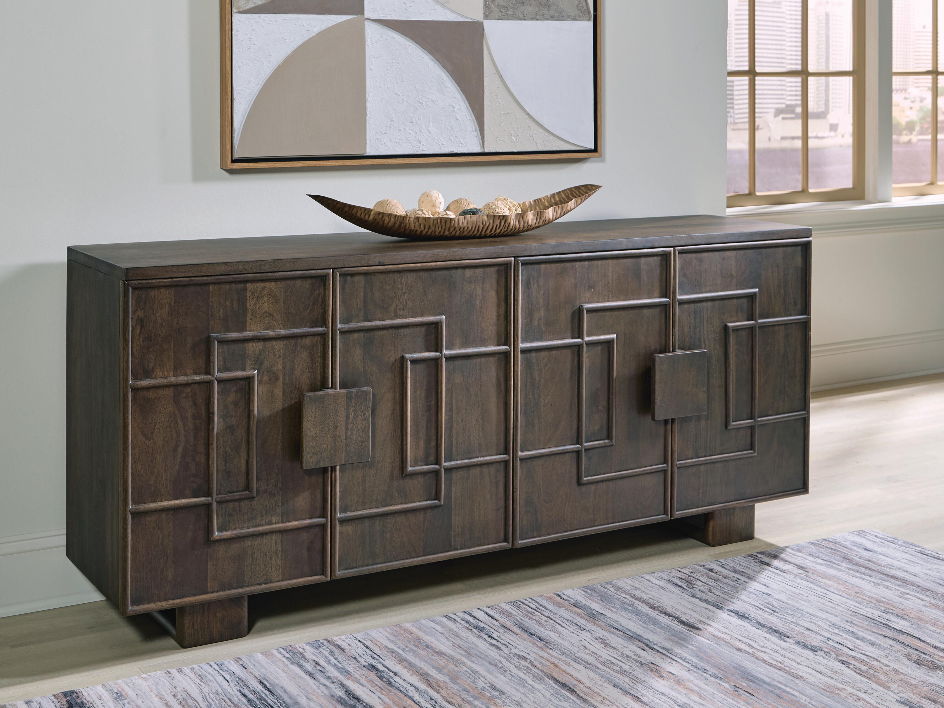 Click here for Cato Accent Cabinet  Dark Brown prices