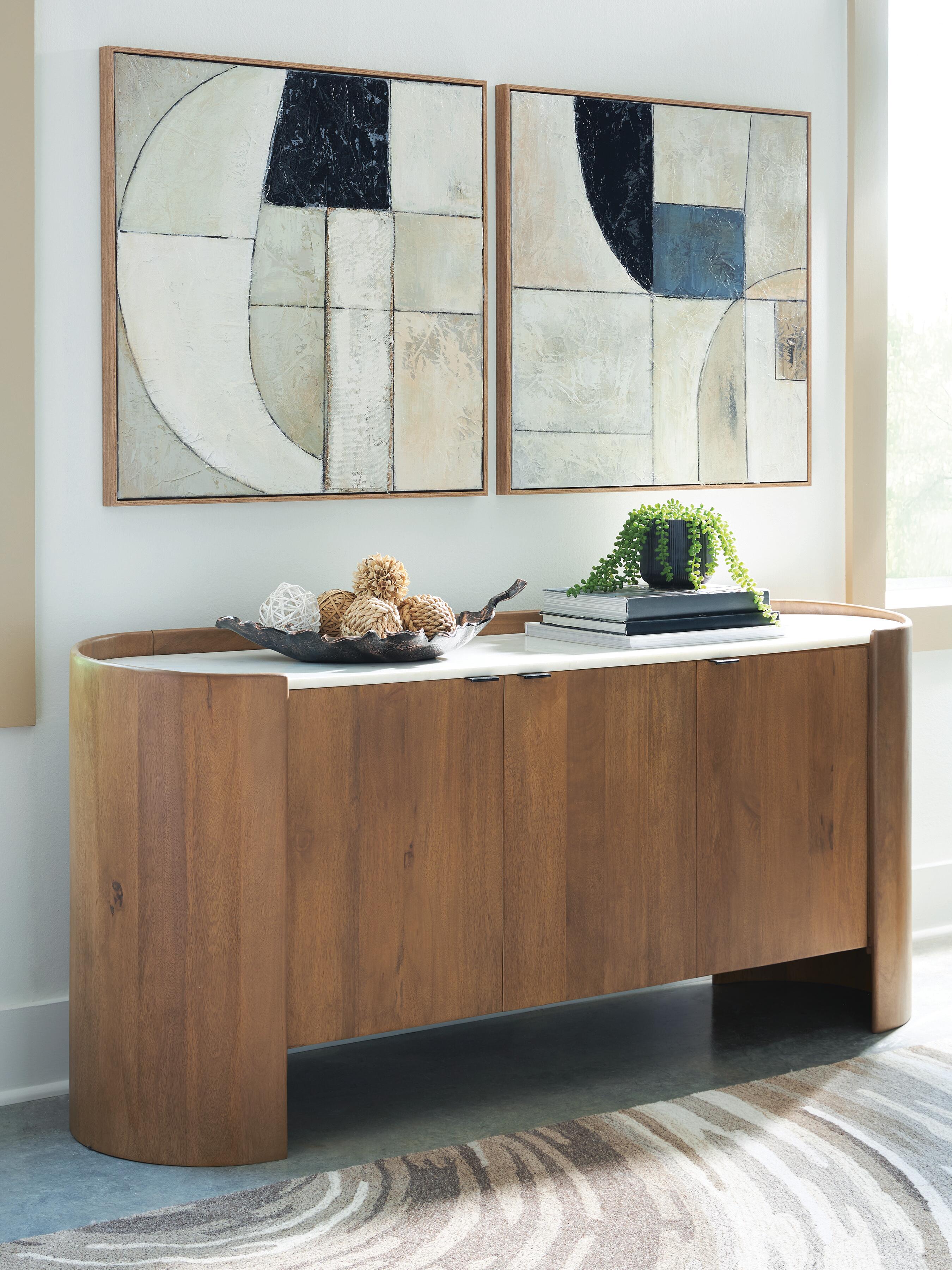 Click here for Fitzroy Accent Cabinet  Brown/White prices
