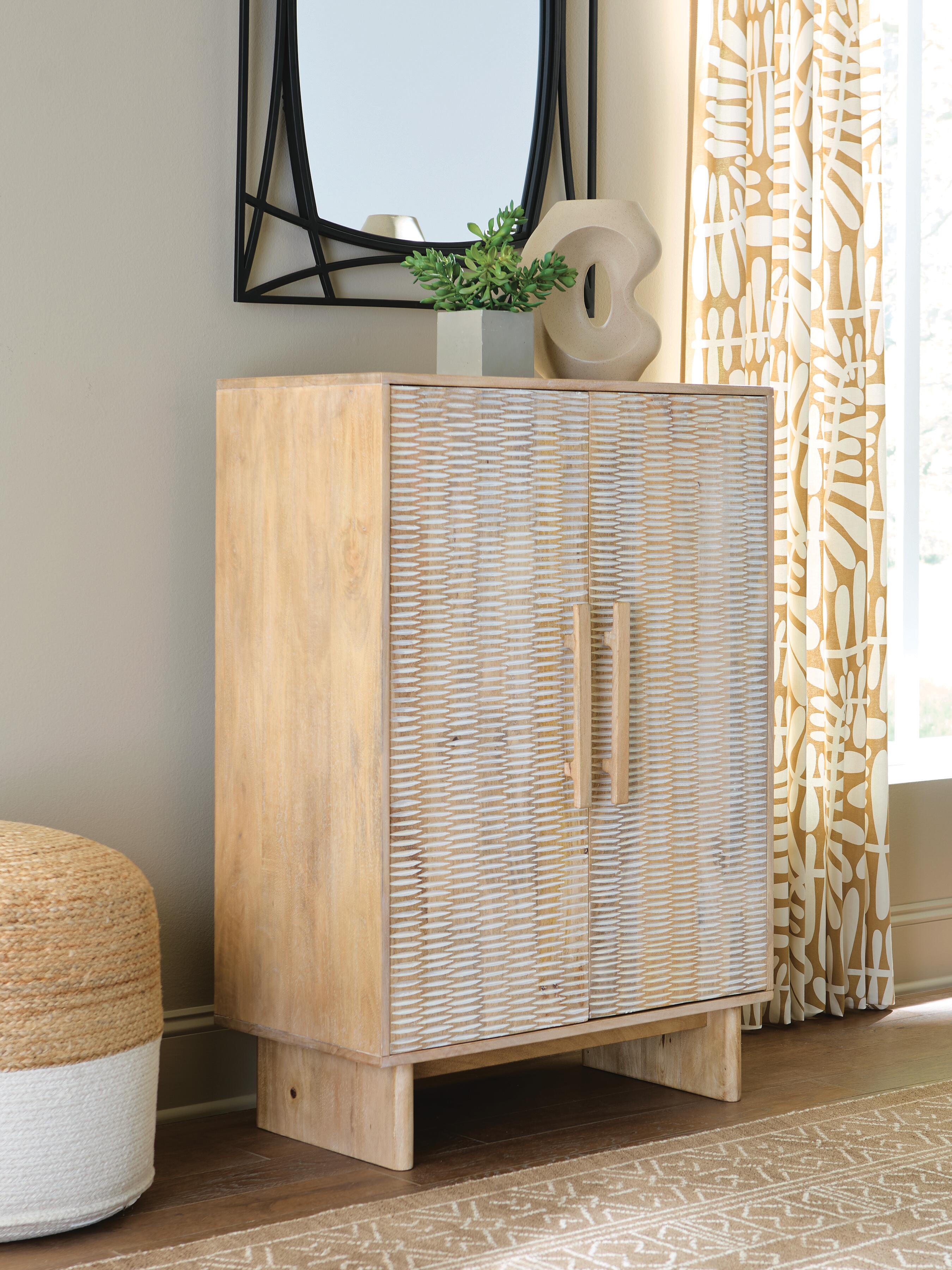 Click here for Dallinbury Accent Cabinet  Natural/White Wash prices