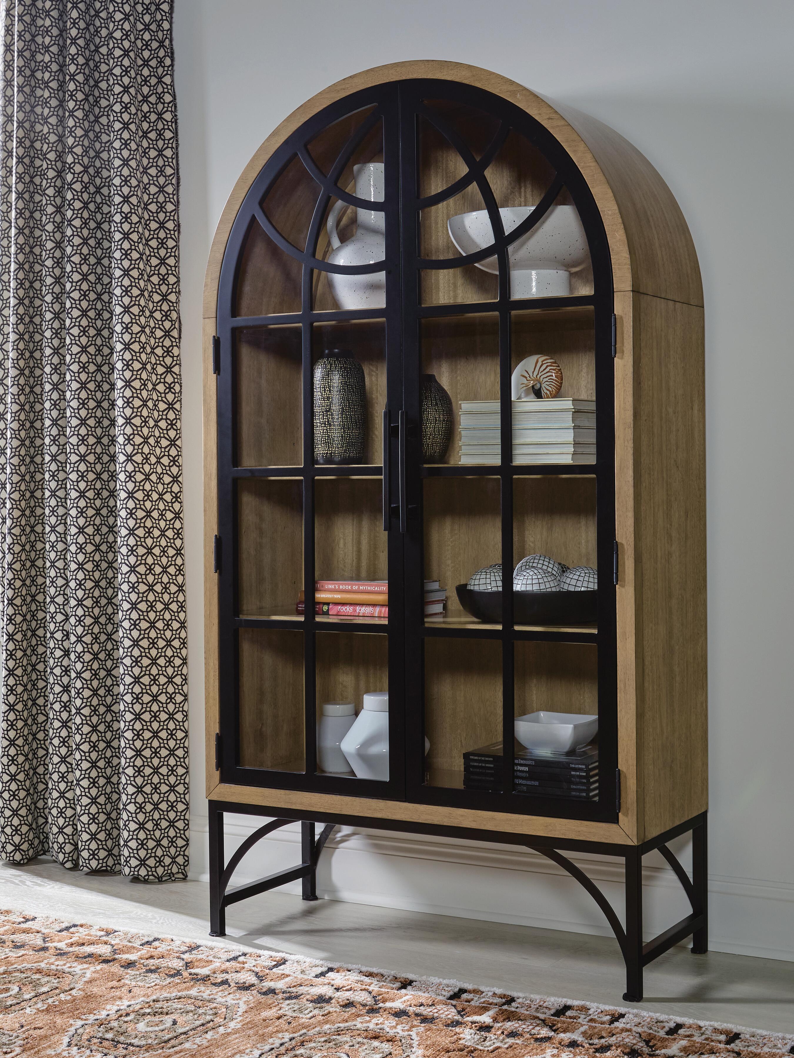 Click here for Gwenwich Accent Cabinet  Natural/Black prices