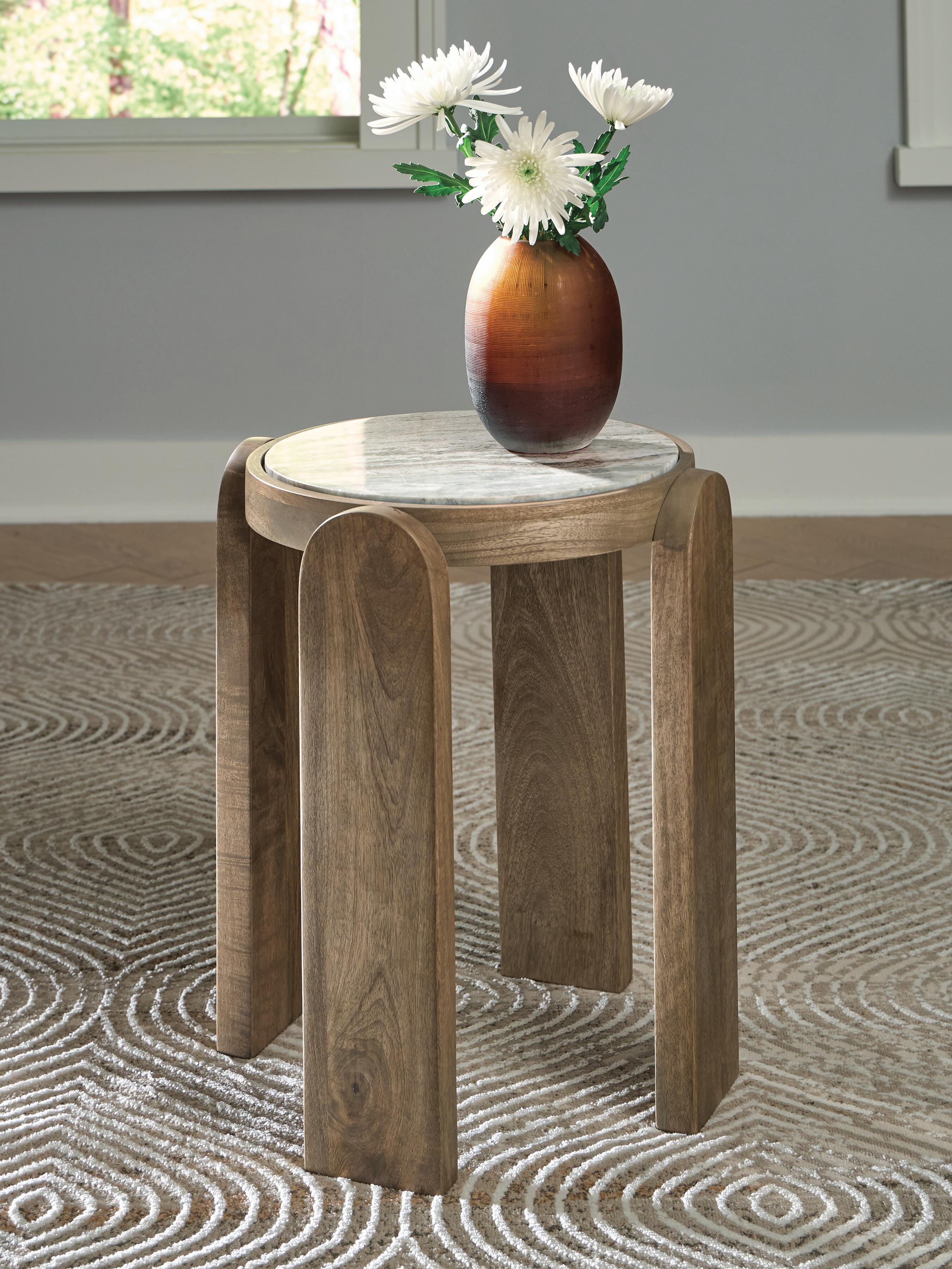 Click here for Gavrilley Accent Table  Gray/White/Brown prices