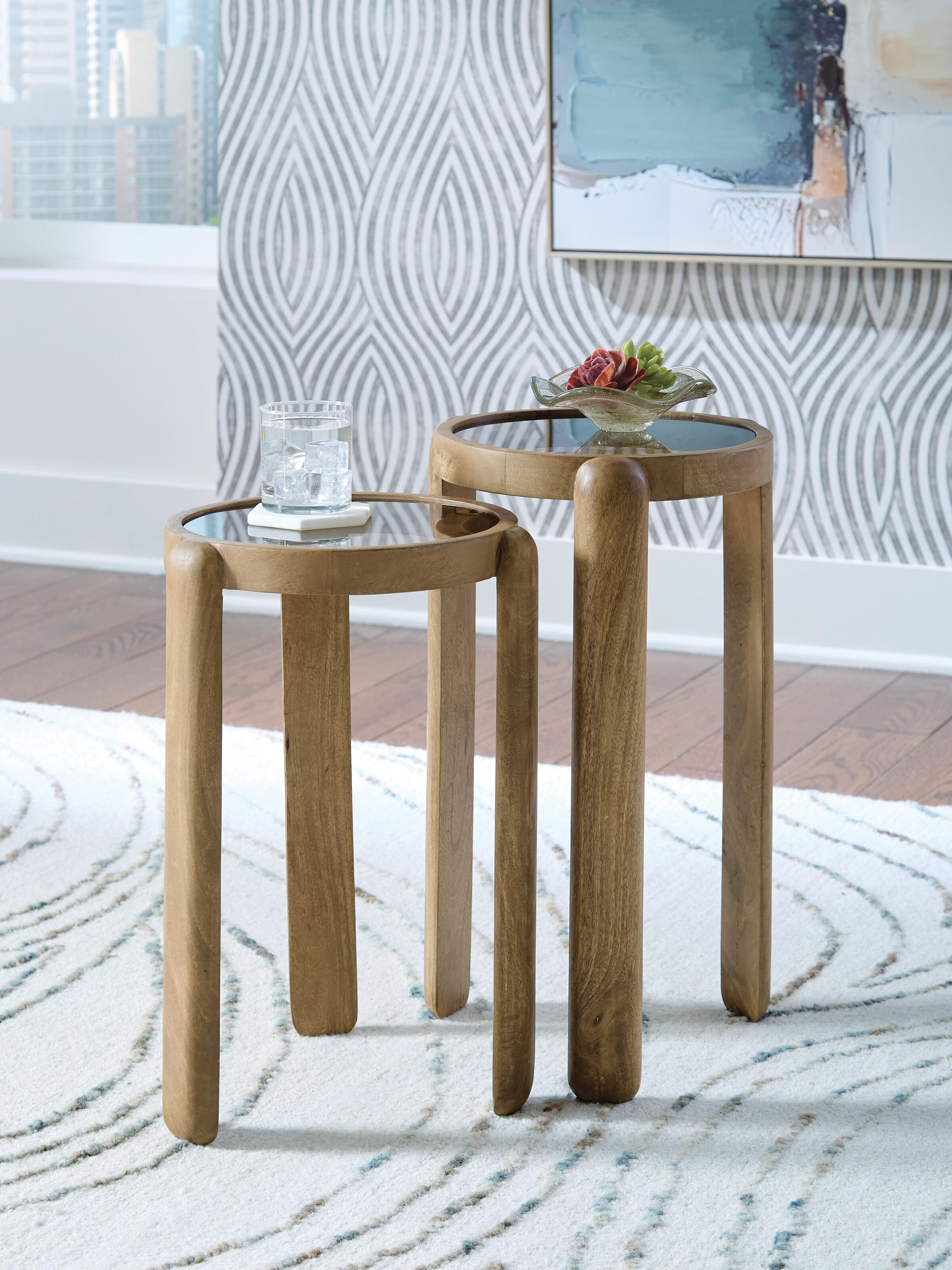 Click here for Jossor Accent Table (Set of 2)  Light Brown prices