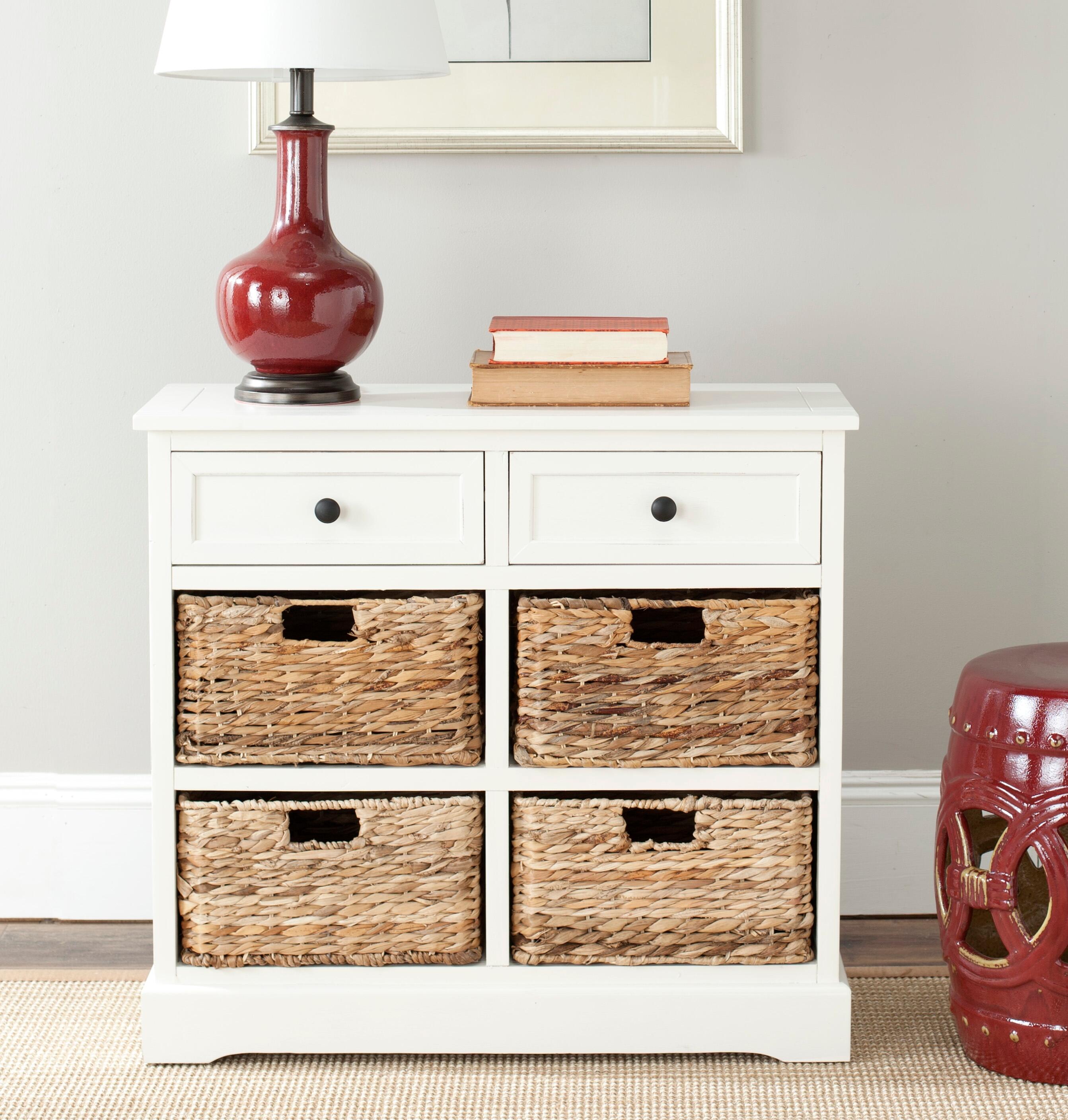 Click here for Safavieh Herman Storage Unit with Wicker Baskets... prices
