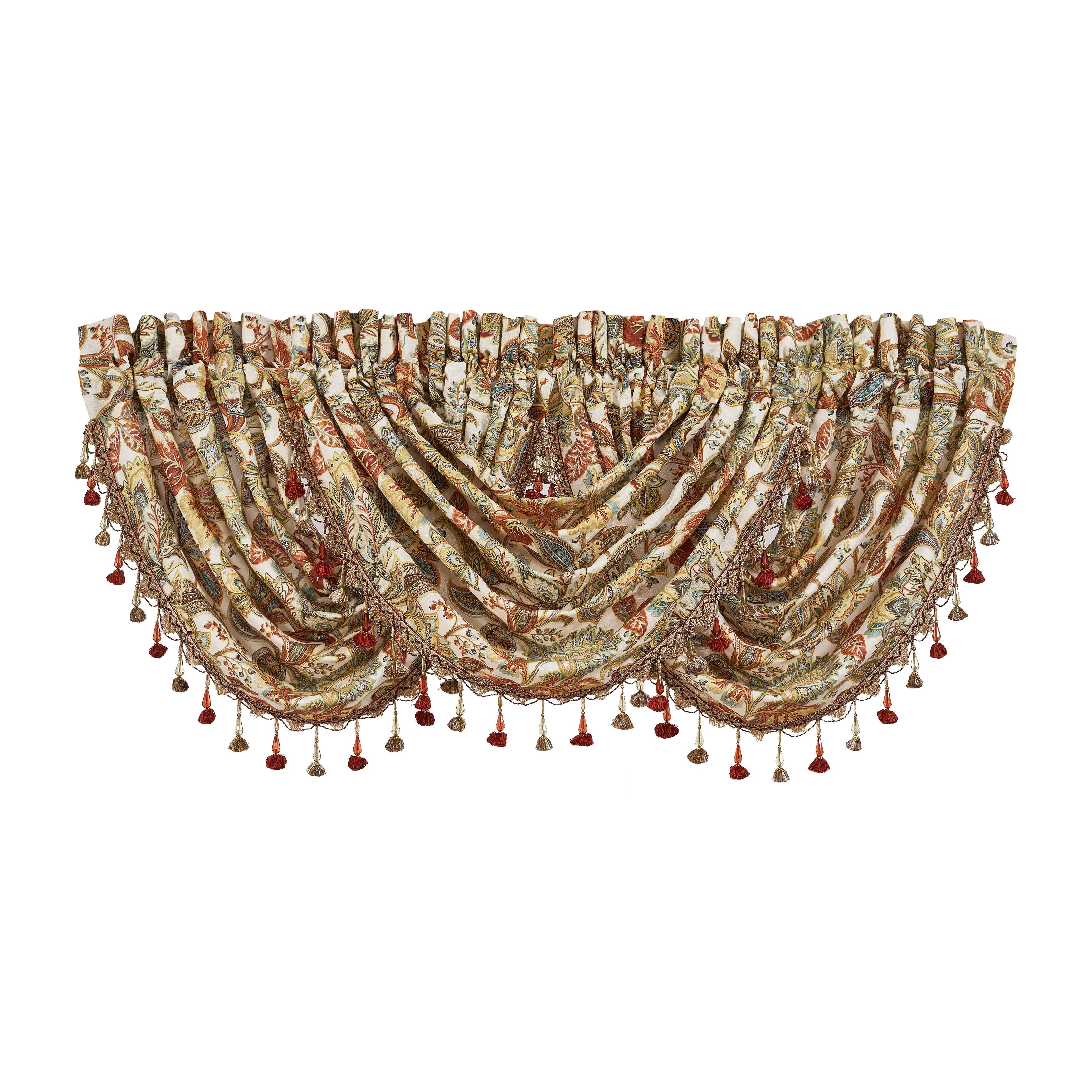 Click here for Five Queens Court August Window Waterfall Valance... prices