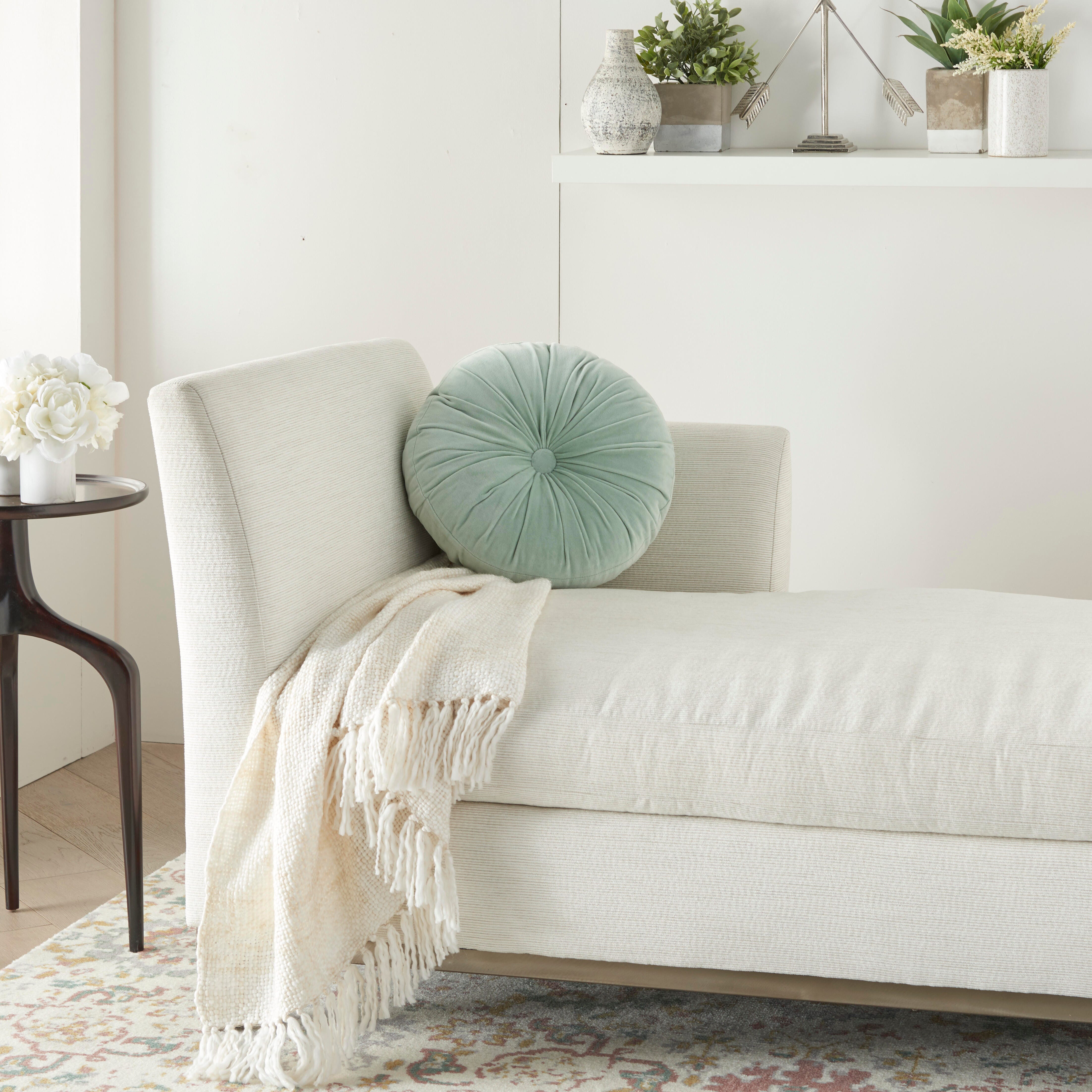 Click here for Nourison Mina Victory Sofia Round Throw Pillow  Ce... prices