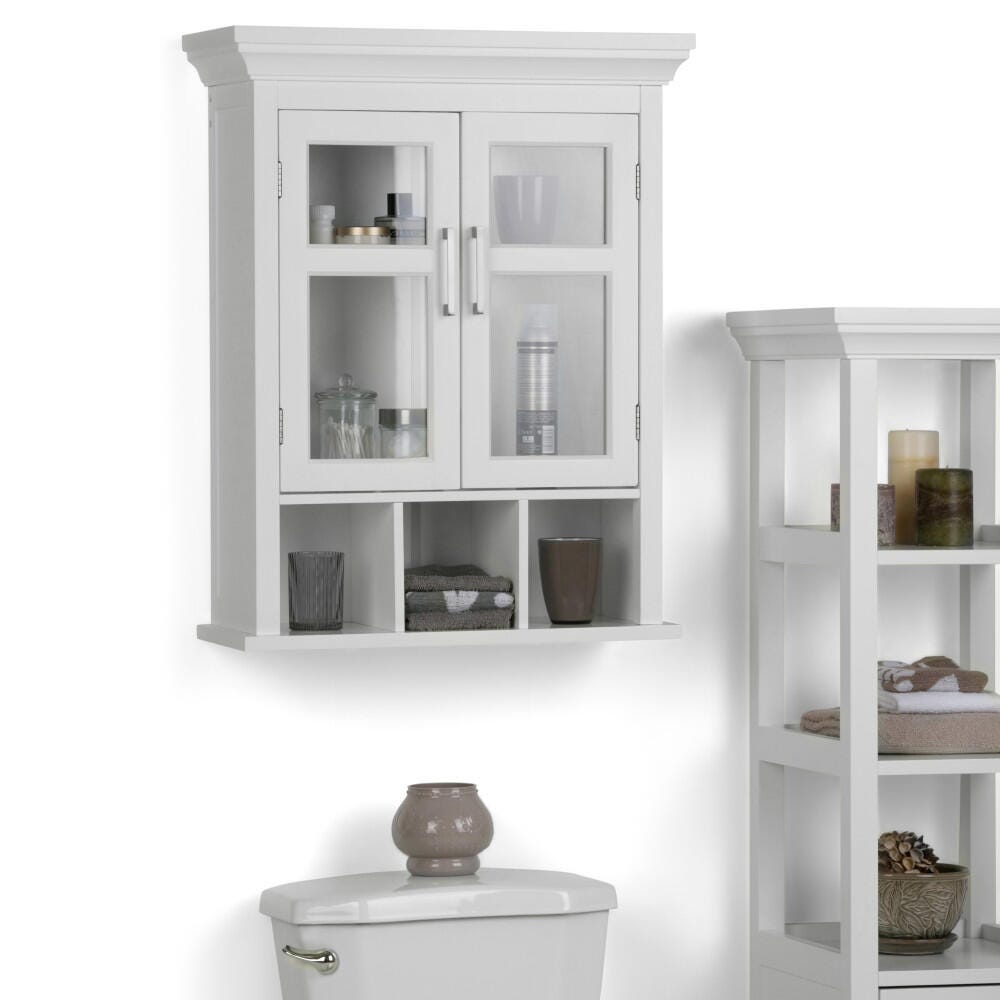 Click here for Avington Two Door Wall Bathroom Cabinet with Cubbi... prices