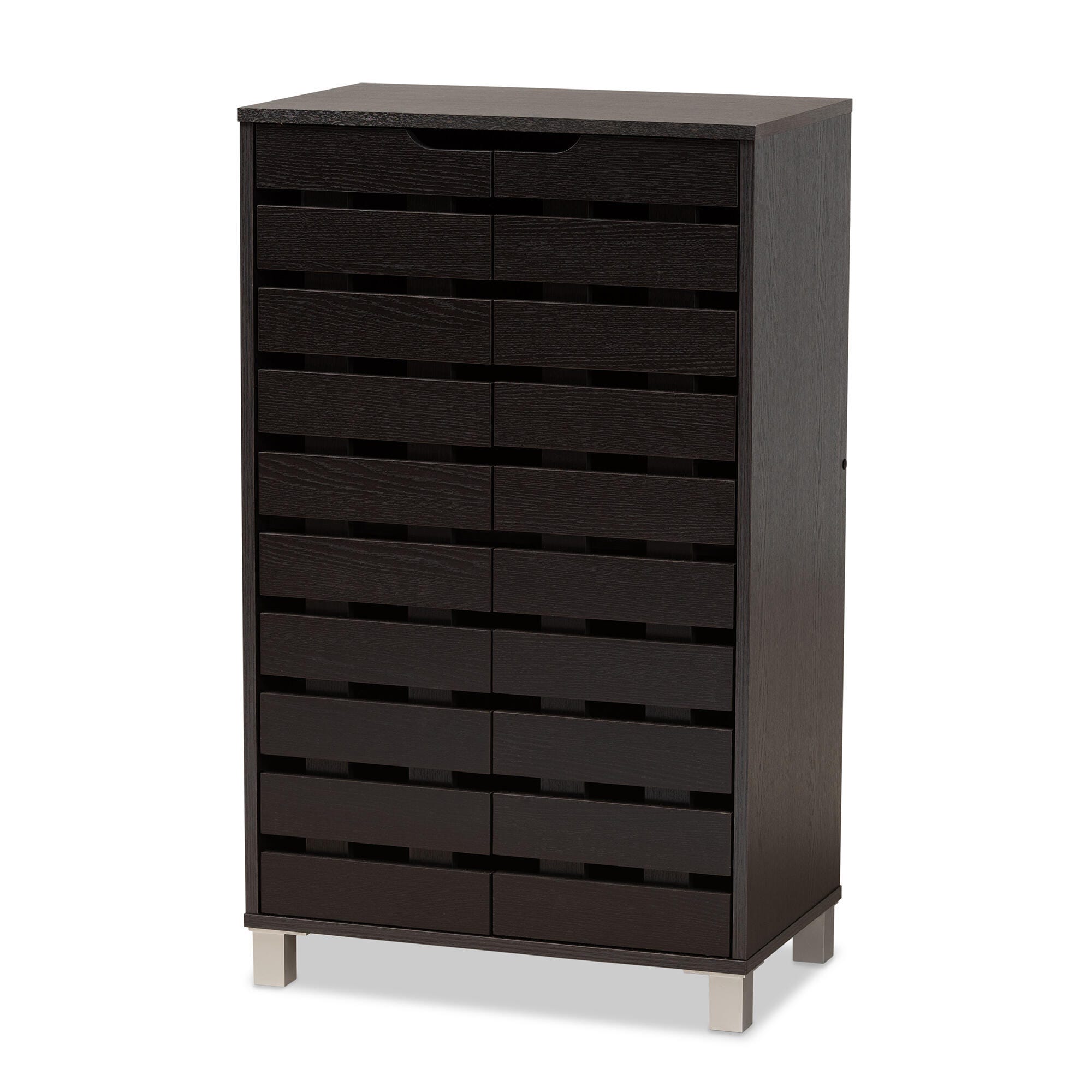 Click here for 2-Door Shoe Cabinet (18-Pair)  Brown/Gray prices