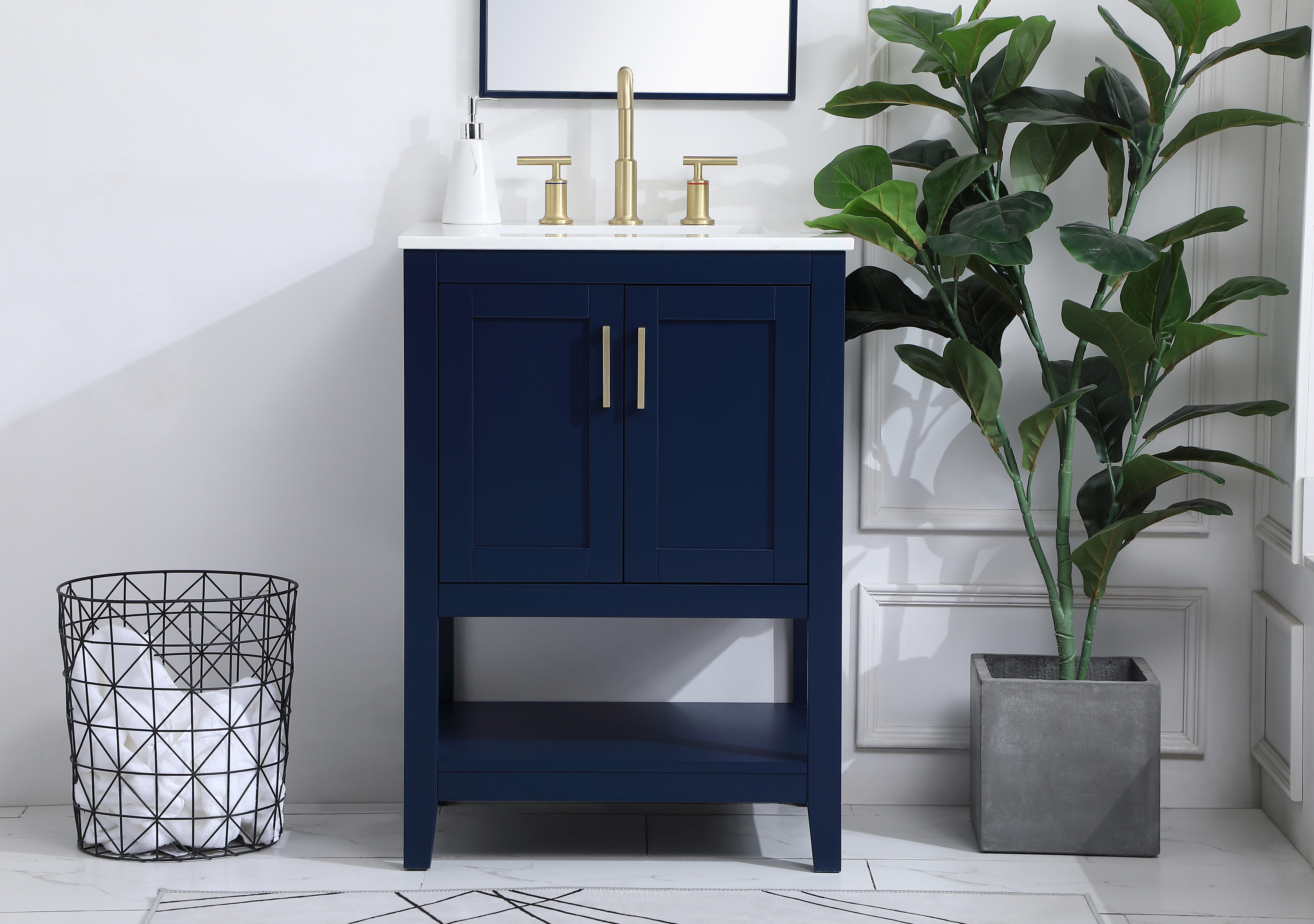 Click here for Aubrey 24 Single Bathroom Vanity Set  Blue prices