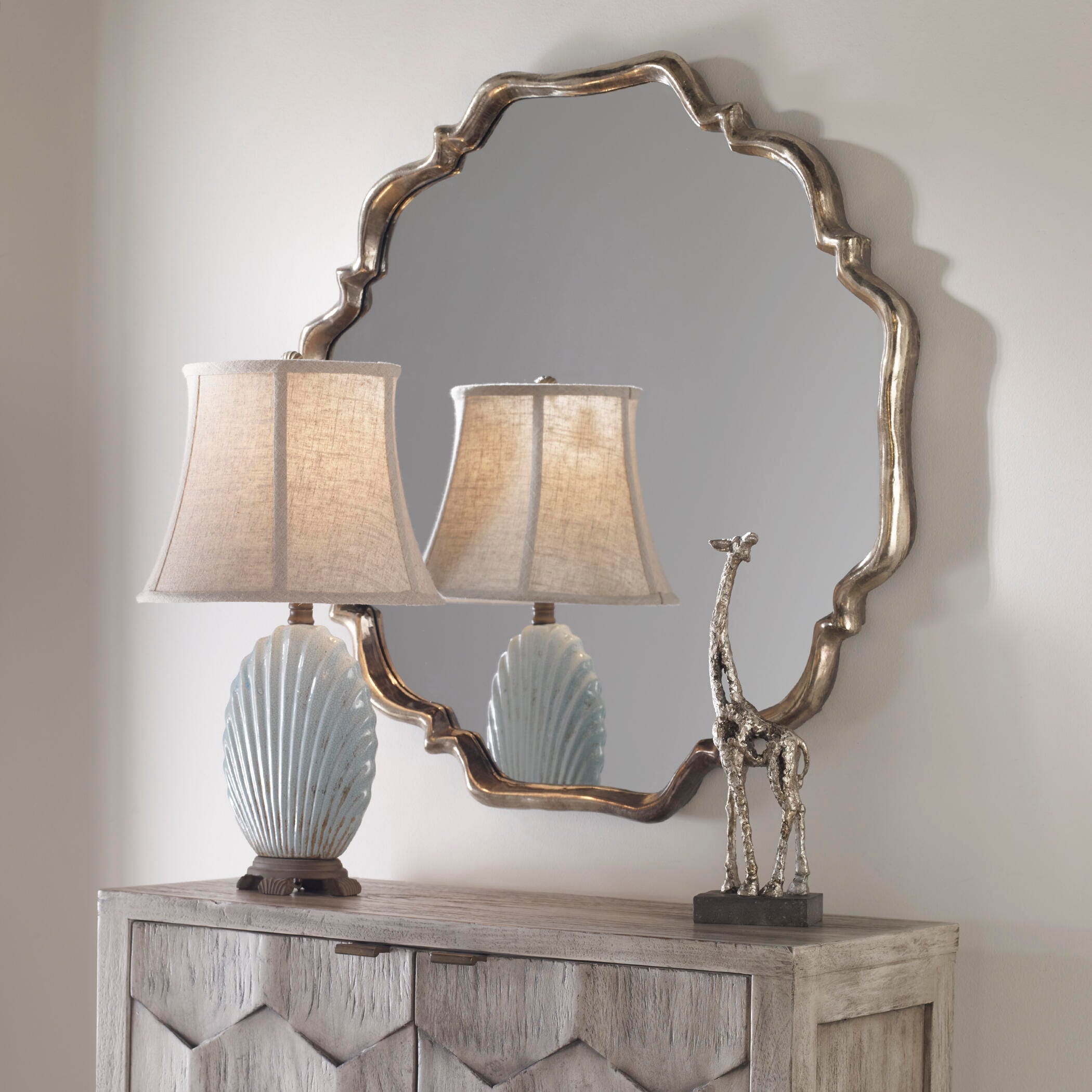Click here for Uttermost Valentia Silver Mirror prices