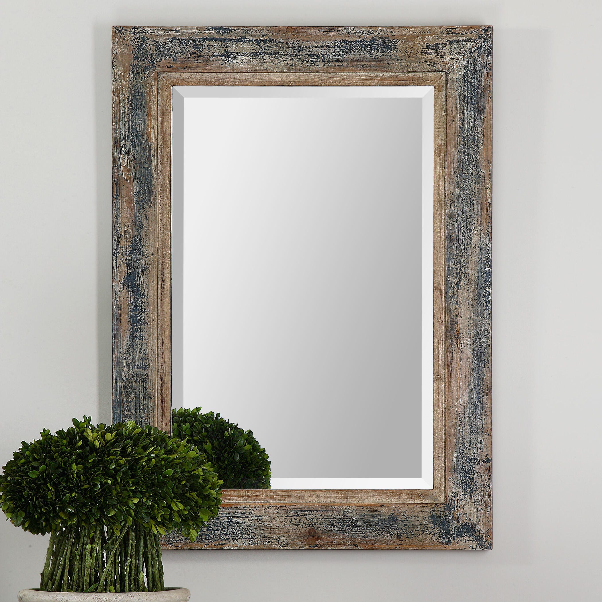 Click here for Bozeman Distressed Mirror  Blue/Brown prices