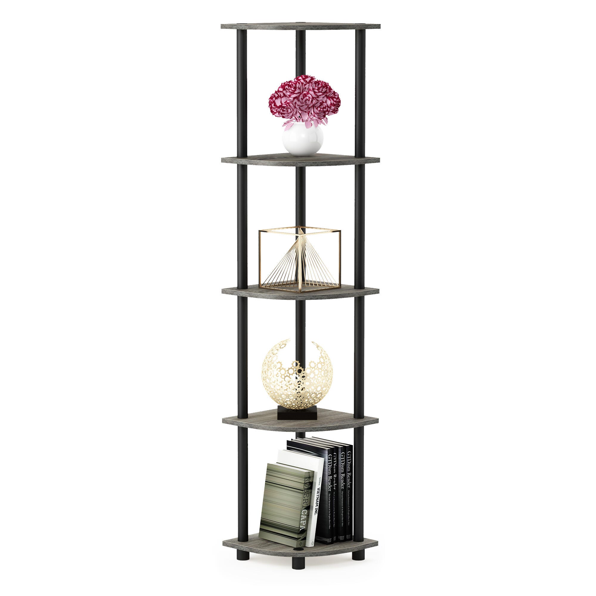 Click here for Furinno Turn-N-Tube 5 Tier Corner Display Rack Mul... prices