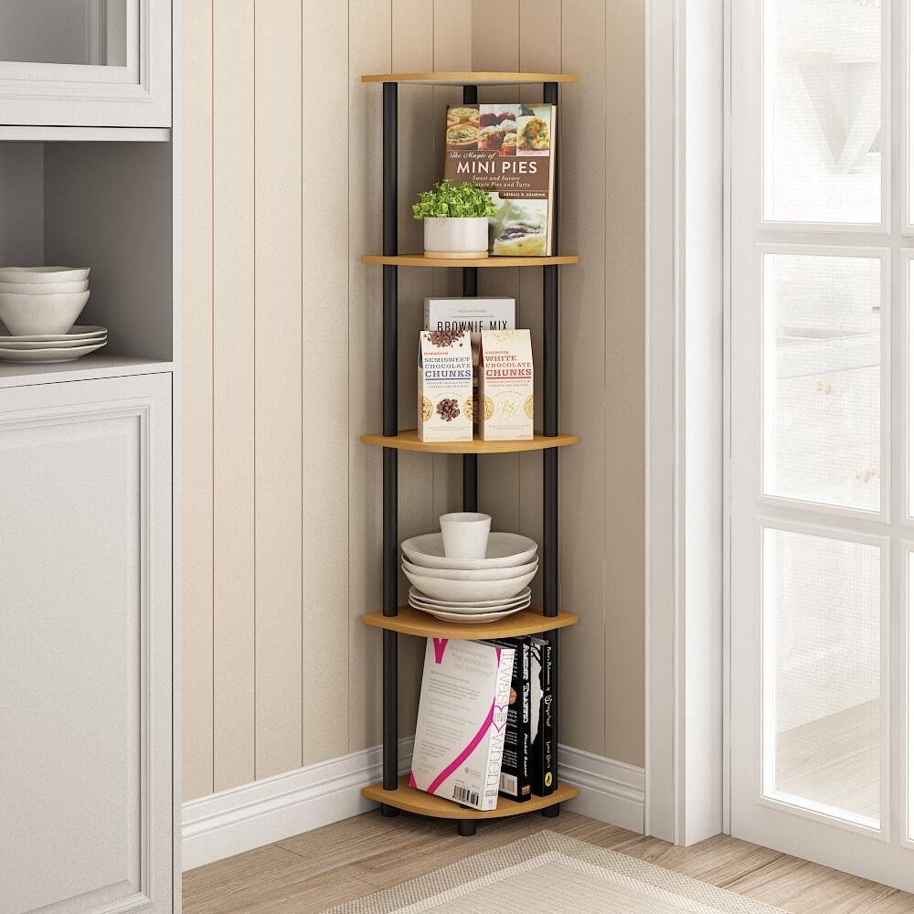 Click here for Furinno Turn-N-Tube 5 Tier Corner Display Rack Mul... prices