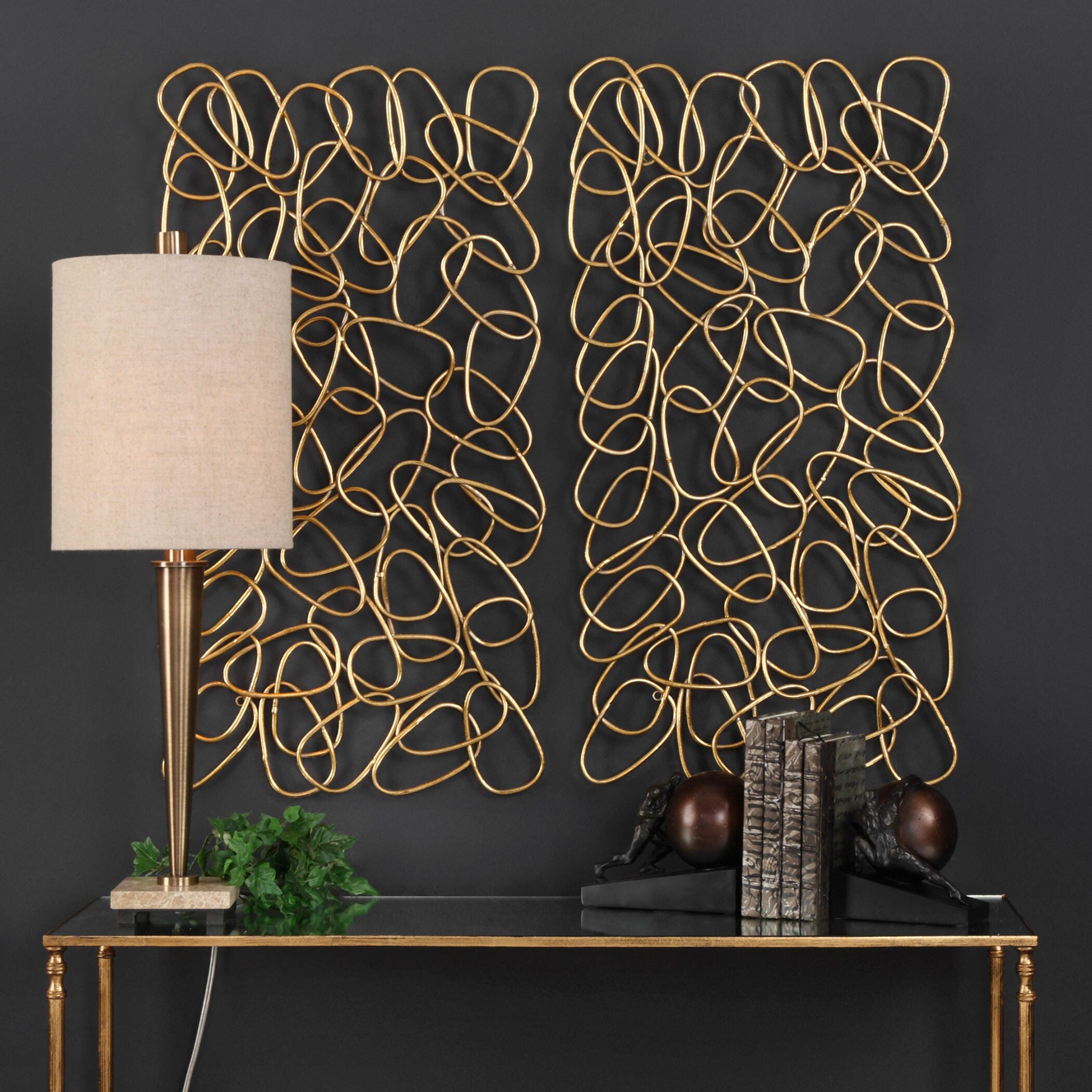 Click here for Uttermost Loop Wall Art Set of 2 prices