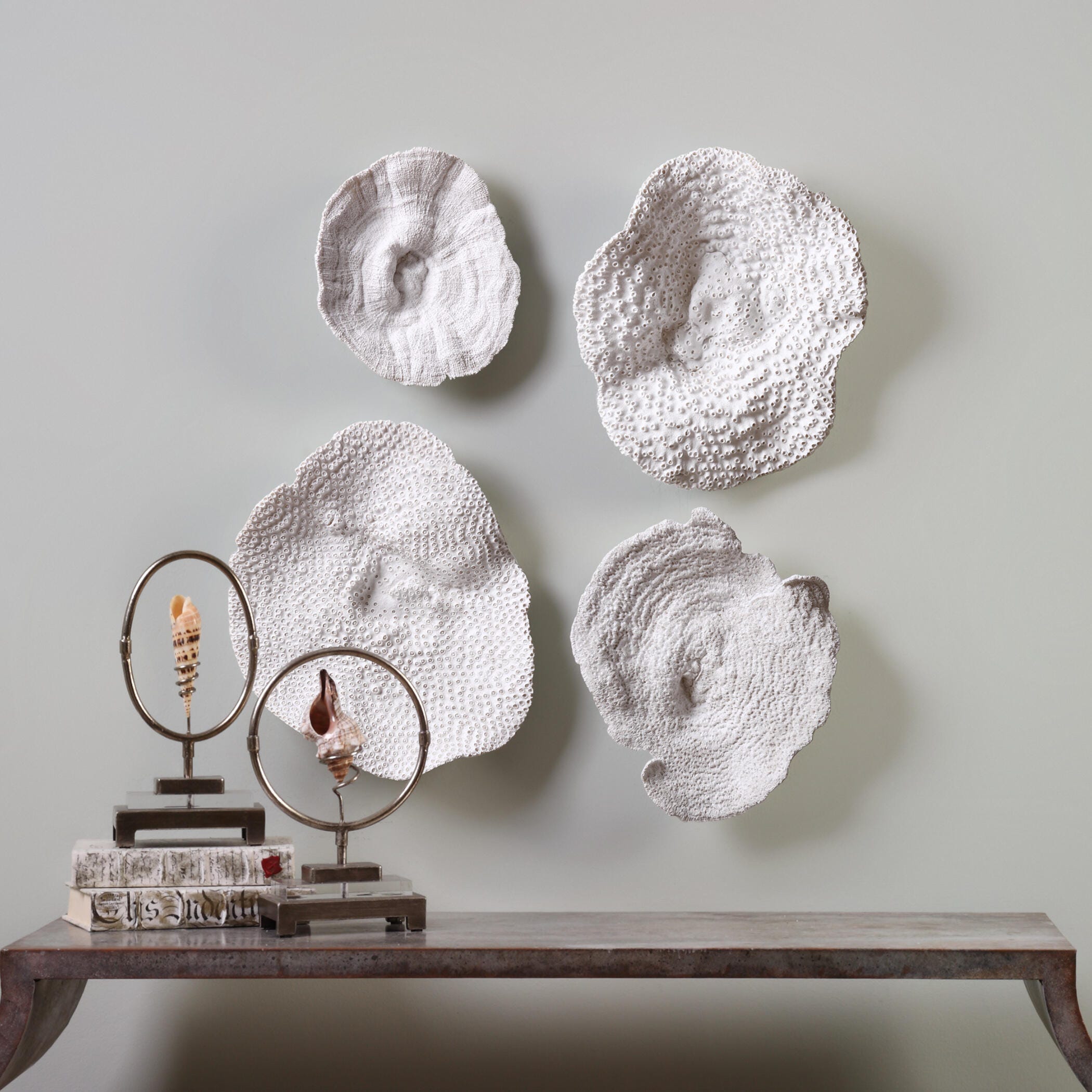 Click here for Uttermost Sea Coral Wall Art (4 Piece)  White prices