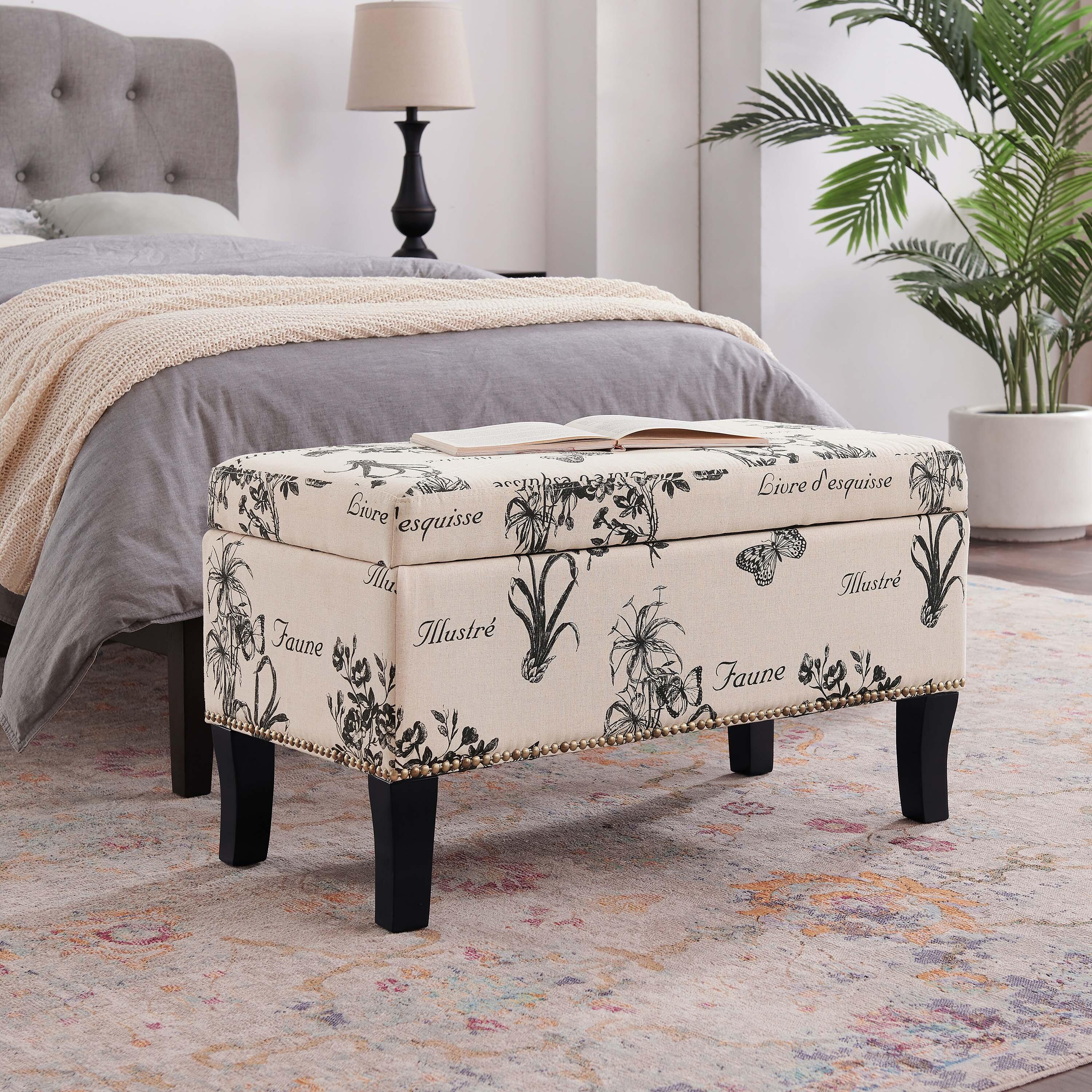 Click here for Linon Stephanie Storage Bench  Black prices