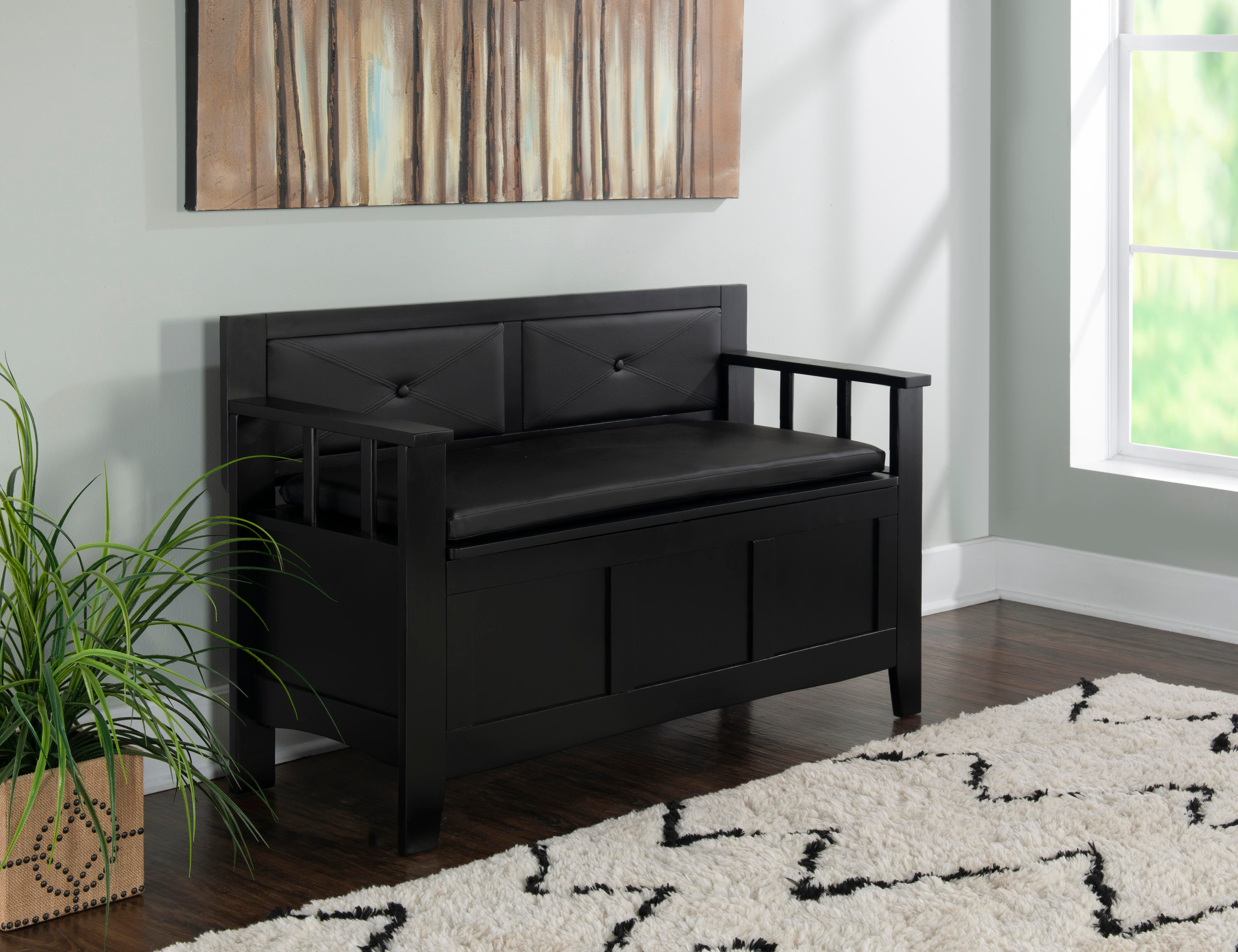 Click here for Linon Carlton Storage Bench  Black prices