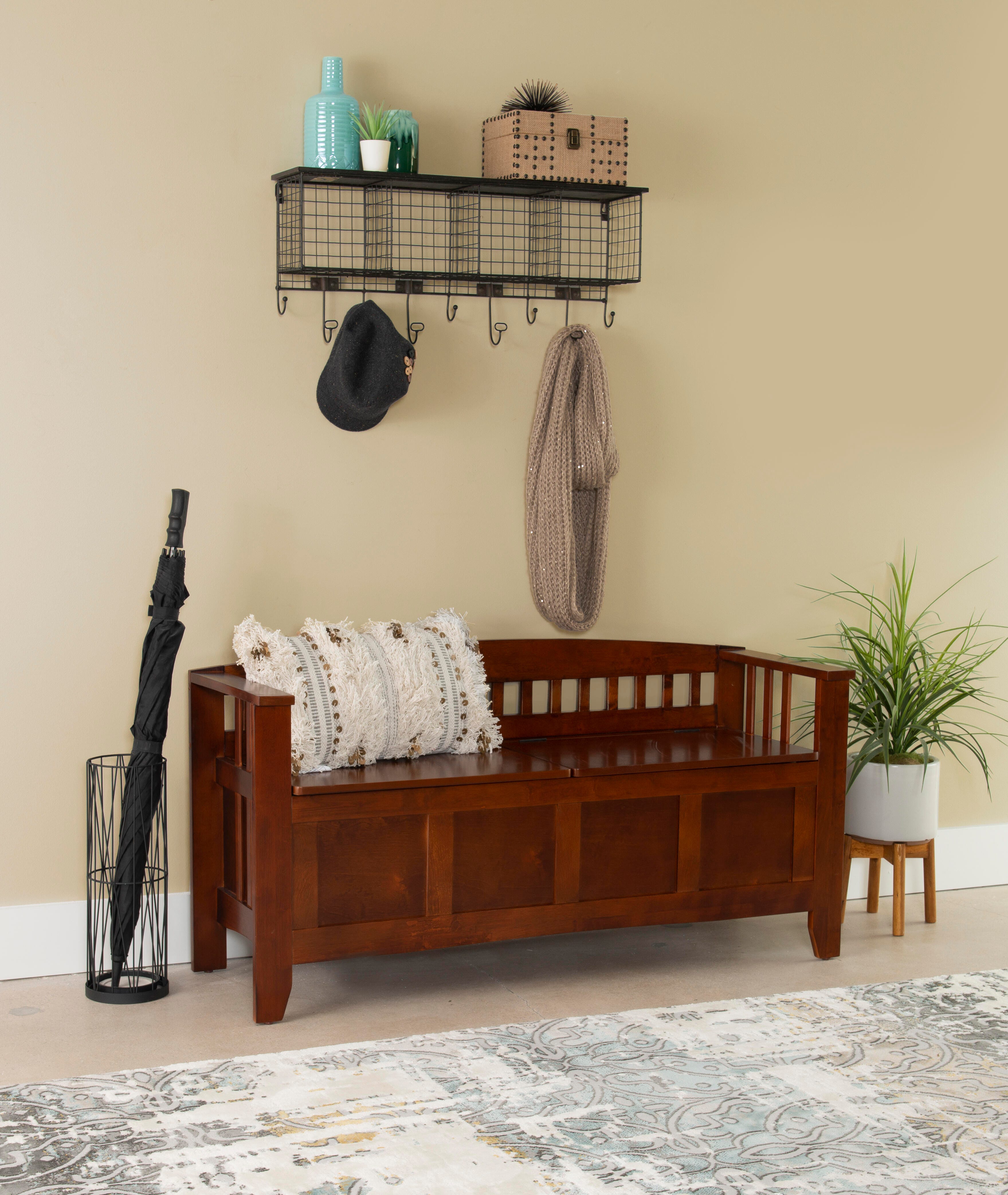 Click here for Linon Shayla Storage Bench  Walnut prices
