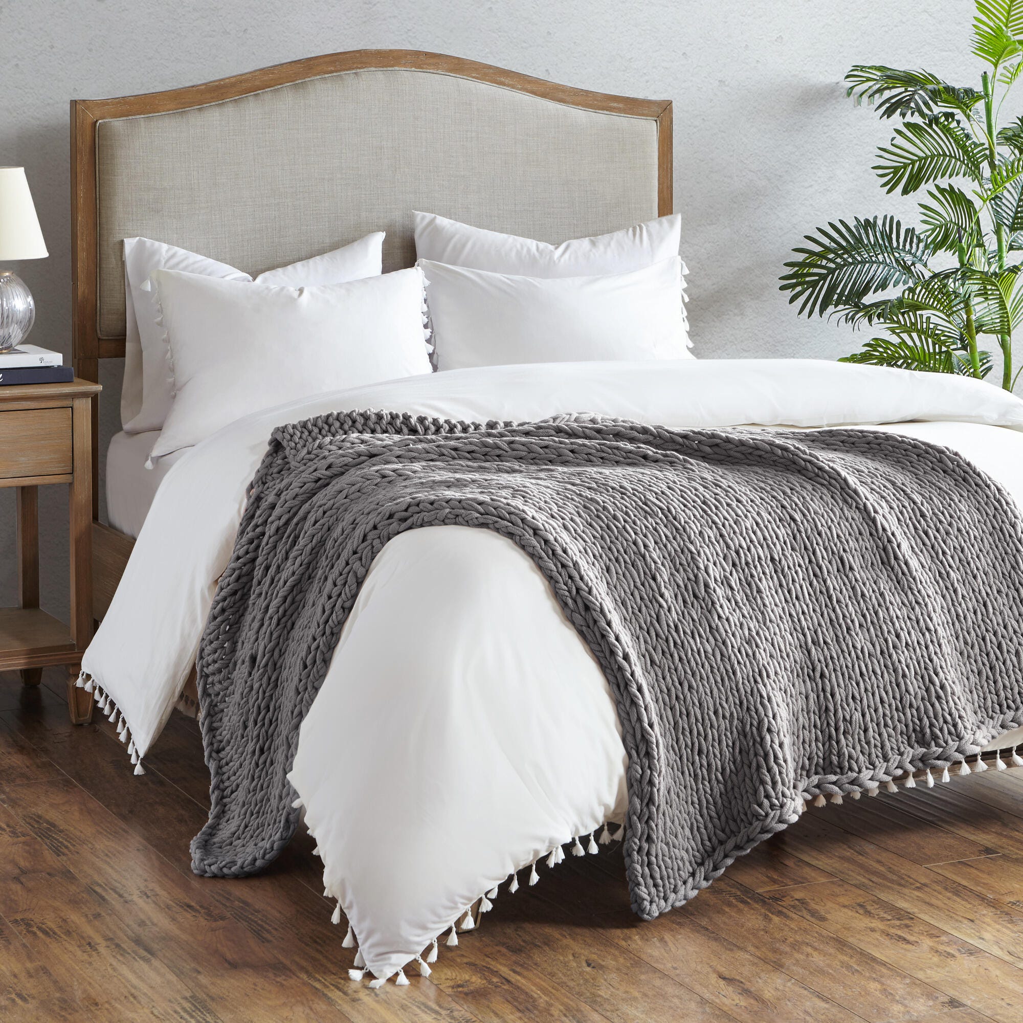 Click here for Chunky Double Knit Handmade Throw  Charcoal prices