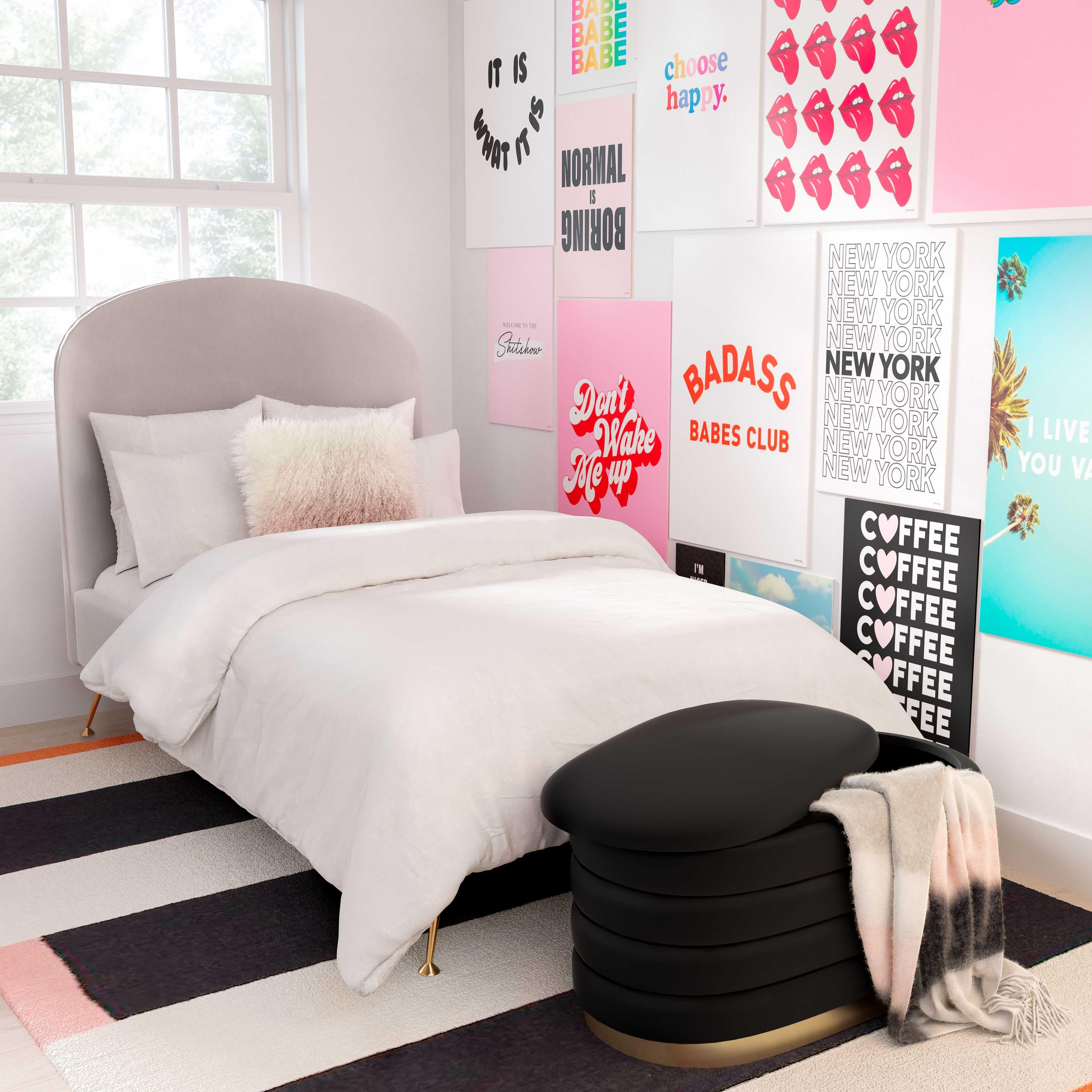 Click here for TOV Furniture Lillian Storage Bench  Black prices