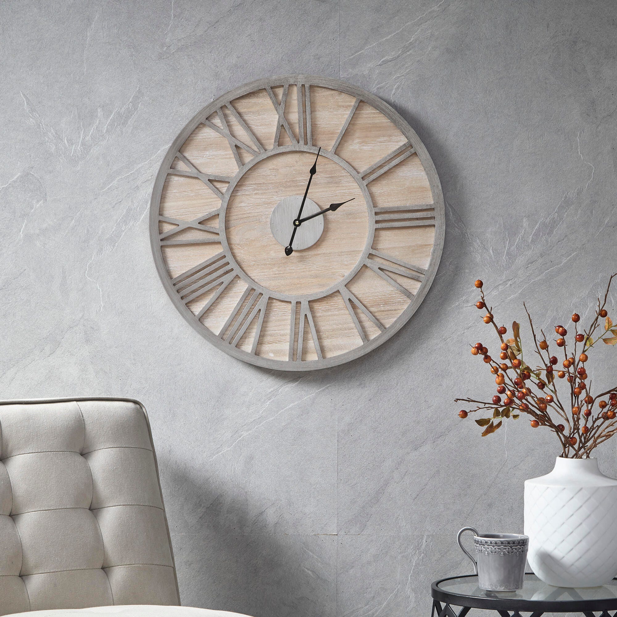 Click here for Mason Wall Clock  Natural prices
