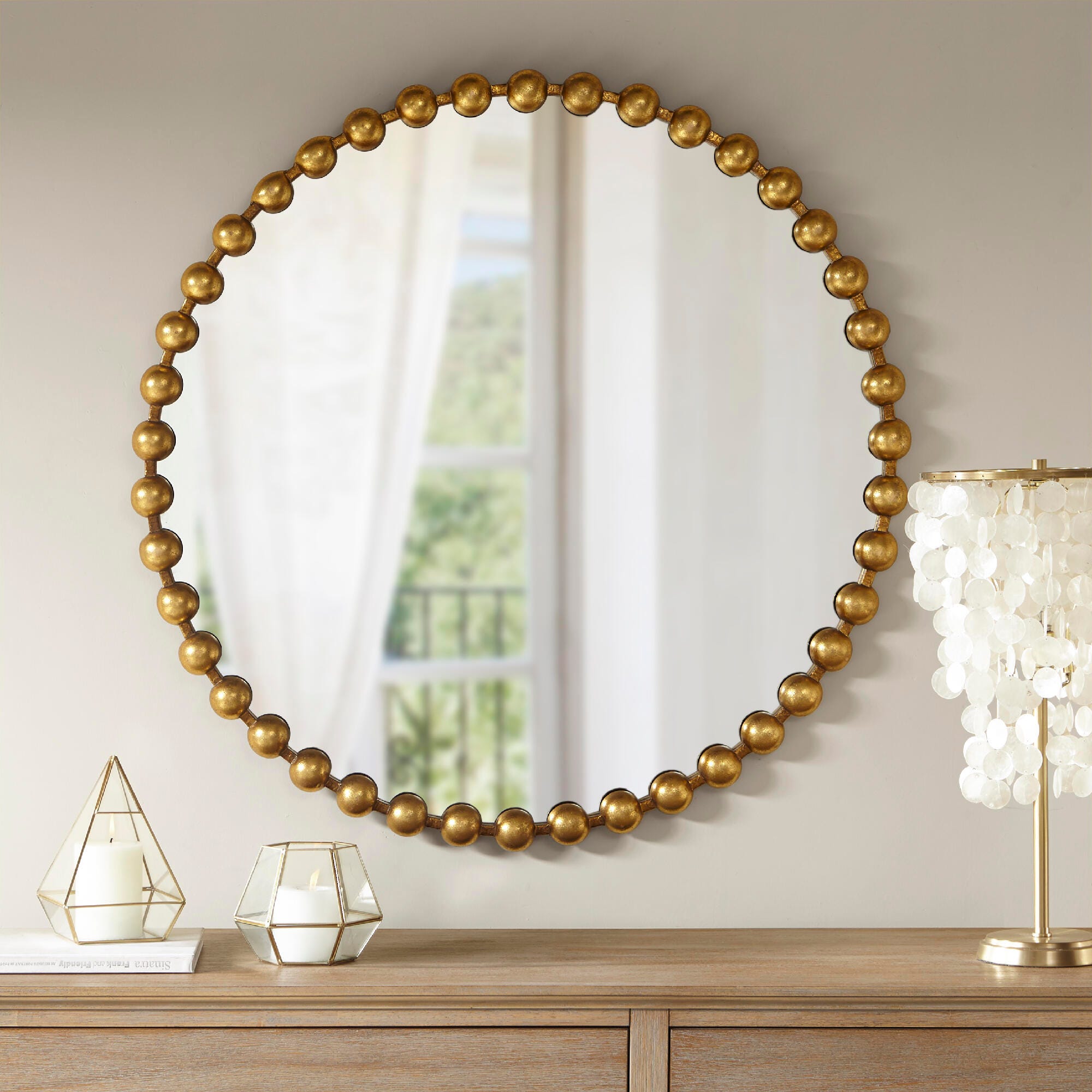 Click here for Marlowe Round Wall Decor Mirror  Gold prices