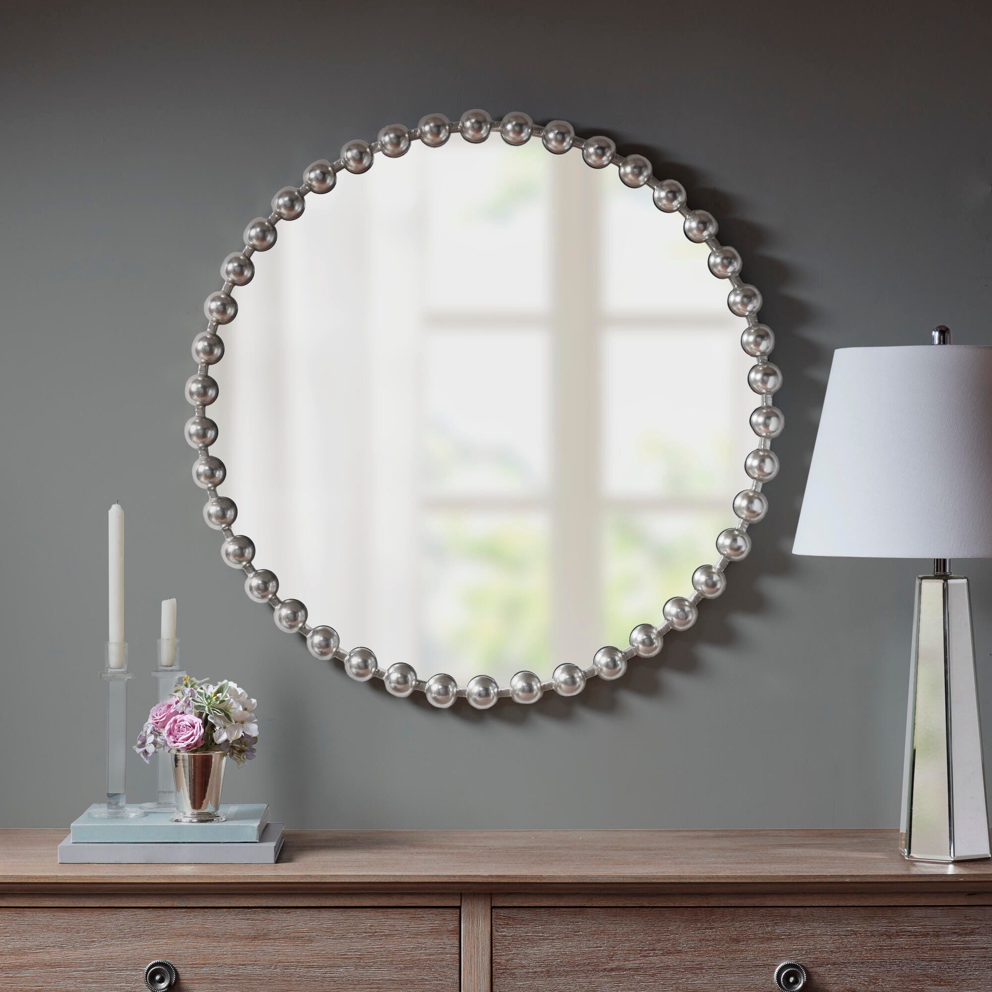 Click here for Marlowe Round Wall Decor Mirror  Silver prices