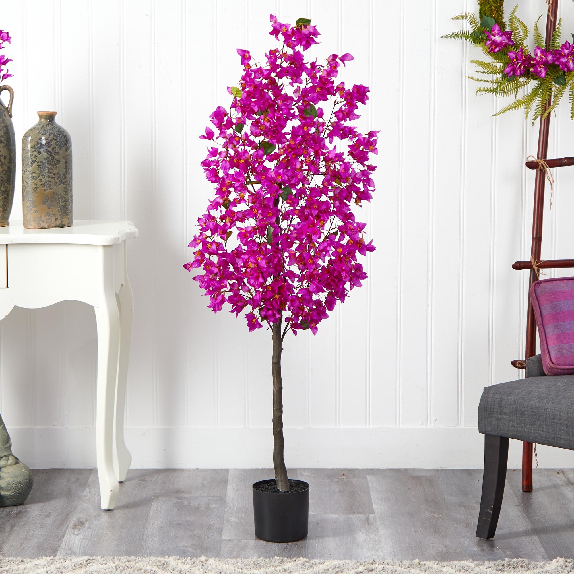 Click here for 5 Bougainvillea Artificial Tree   Purple prices