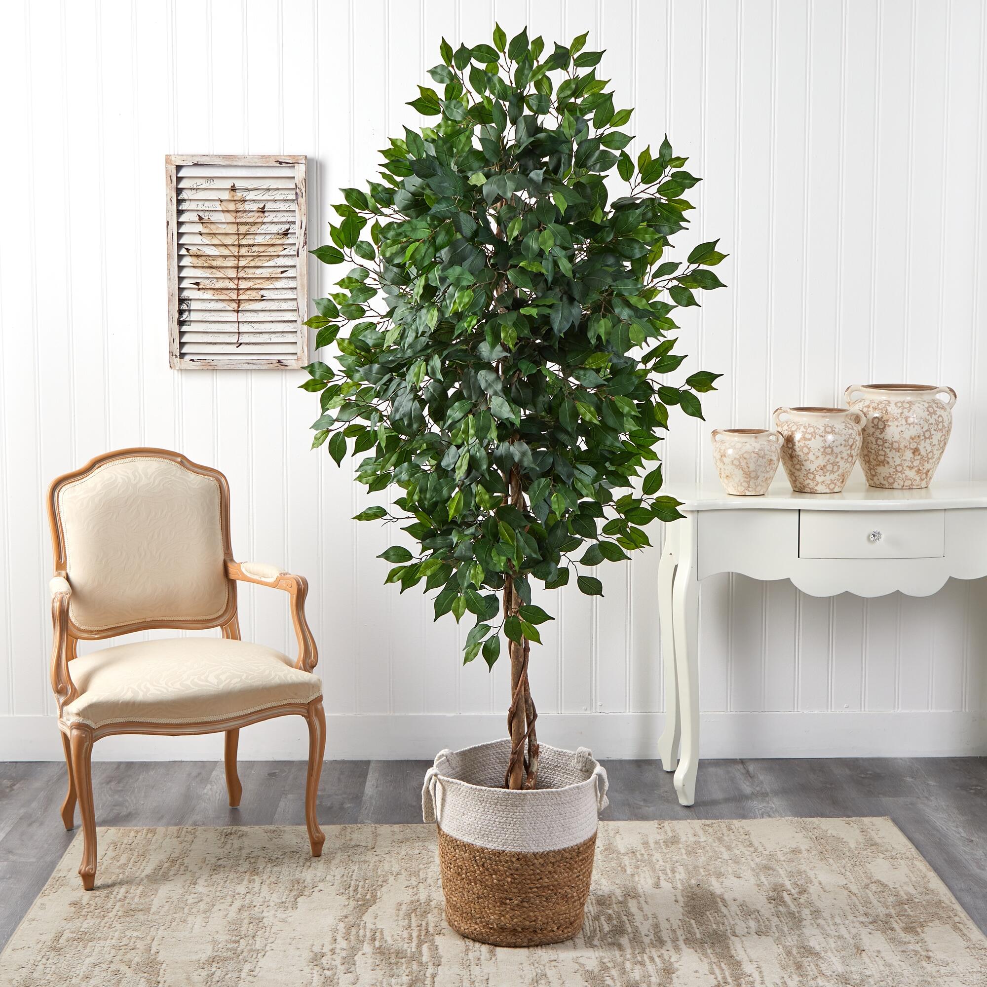 Click here for 6 Ficus Artificial Tree in Handmade Natural Jute a... prices