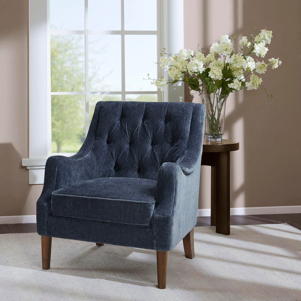 Click here for Cassie Button Tufted Accent Chair  Multi prices