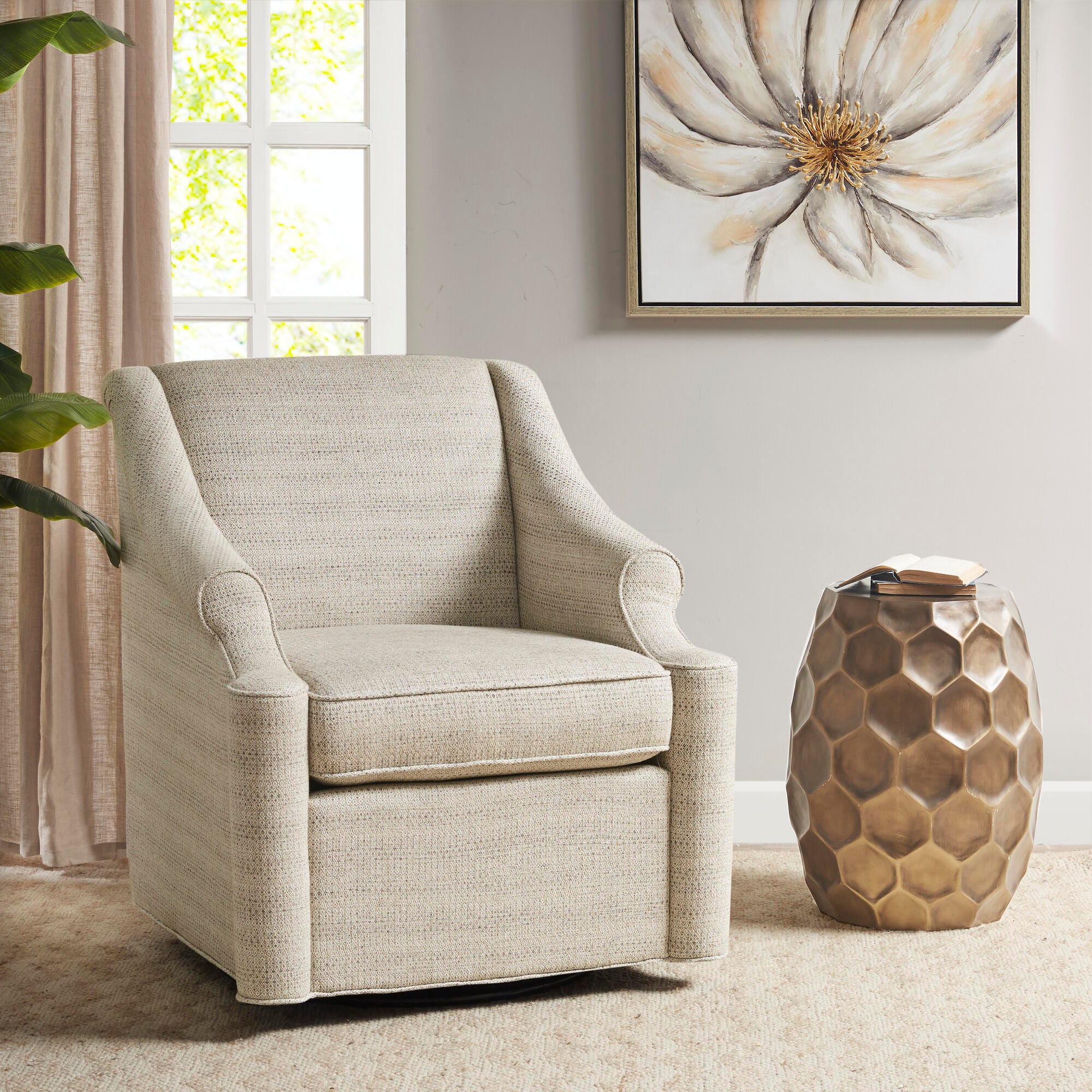 Click here for Felton Swivel Glider Chair  Tan prices