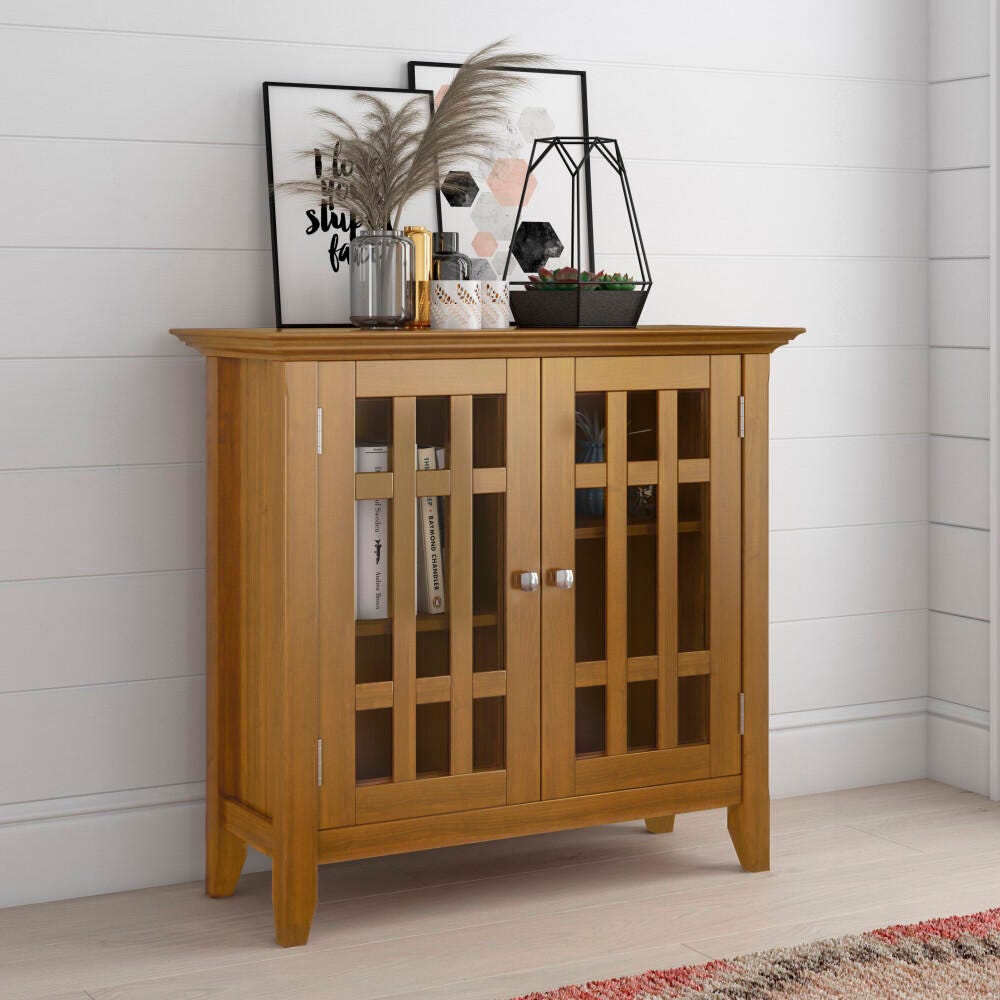 Click here for Bedford Storage Media Cabinet  Light Golden Brown prices