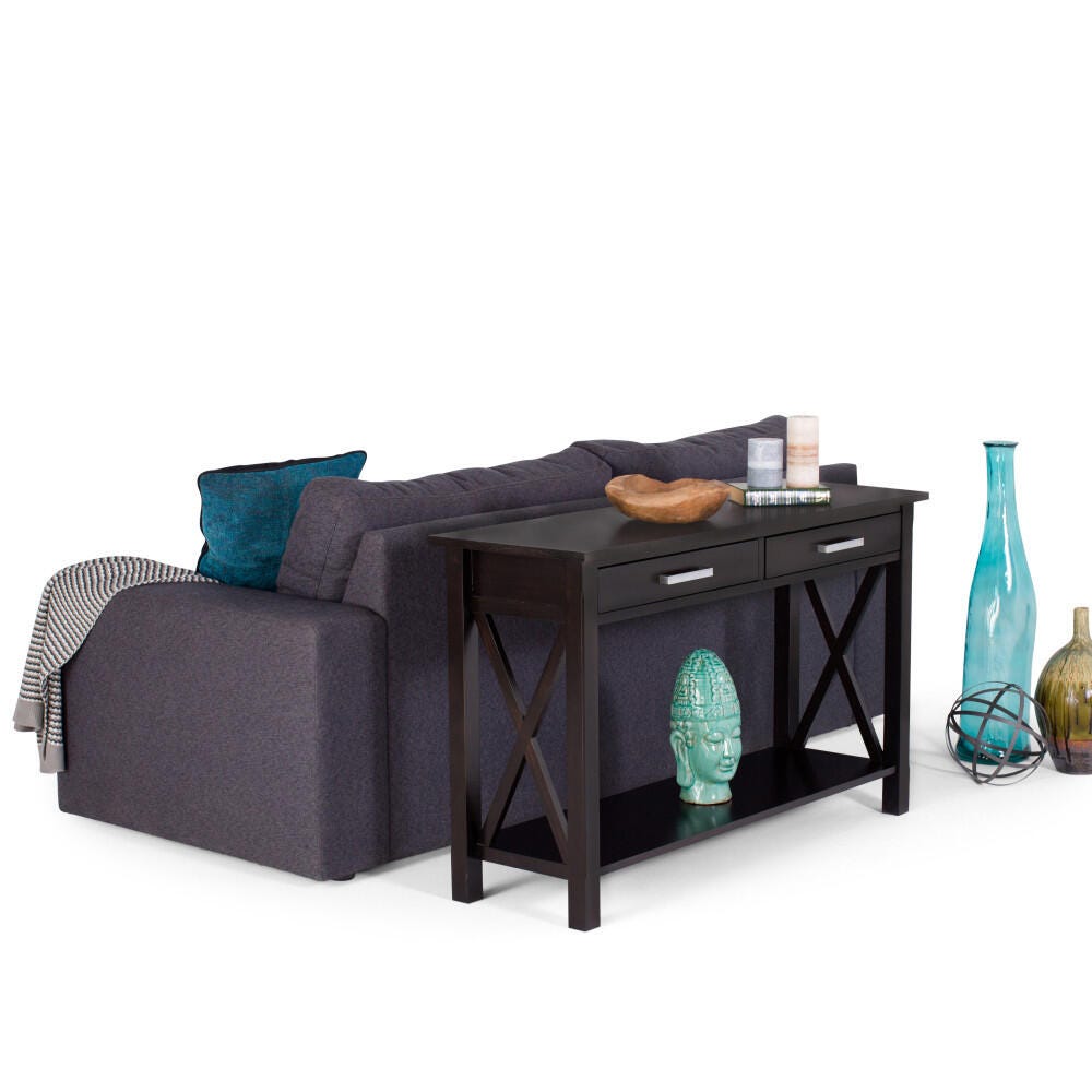 Click here for Simpli Home Kitchener Console Sofa Table  Hickory... prices
