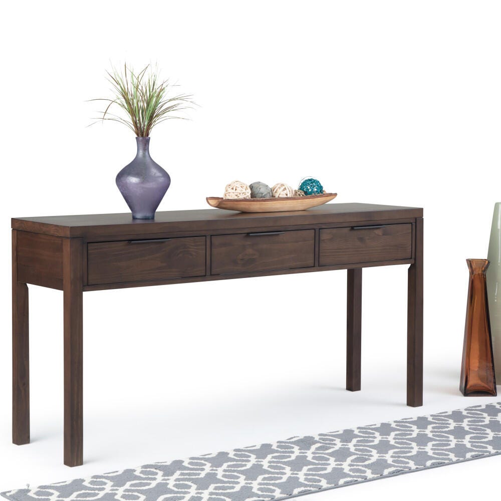 Click here for Simpli Home Hollander Console Table  Warm Walnut B... prices